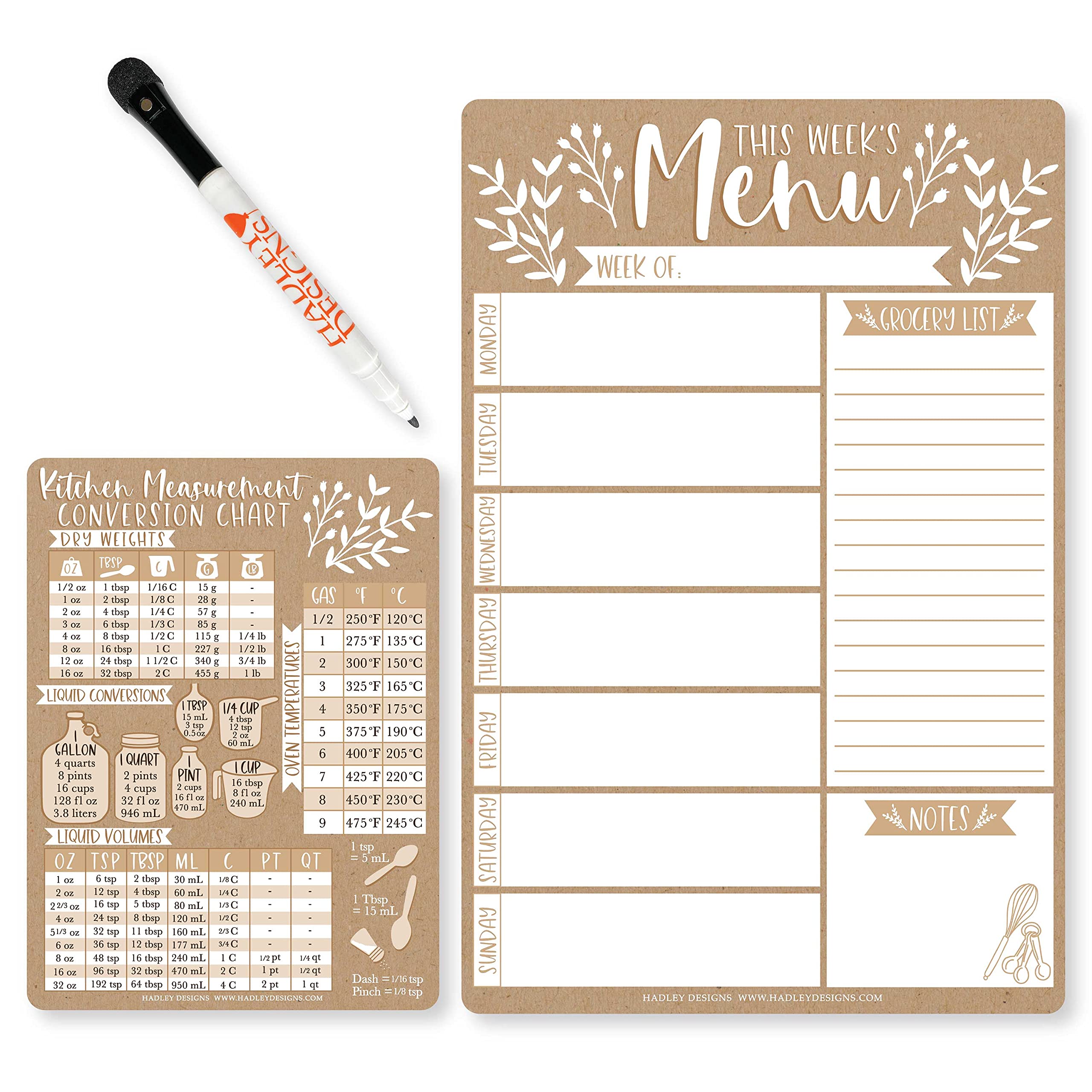 Buy Magnetic Meal Planner For Refrigerator Rustic Magnetic Weekly buy-magnetic-meal-planner-for-refrigerator-rustic-magnetic-weekly