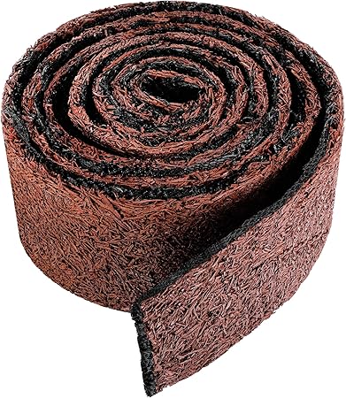 Amazon.com : Adnee 140'' x 5.5" Double Sided Rubber Mulch Roll,2 Colors ...