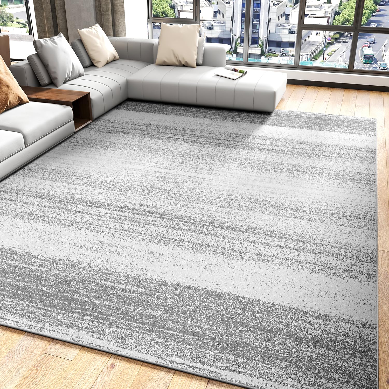 Modern Abstract Area Rug 9x12 Rugs for Living Room Bedroom-Carpet ...