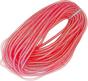 Amazon.com: pson 1 Roll 27 Yards 8mm Mesh Tube Ribbon, Decorative Mesh ...