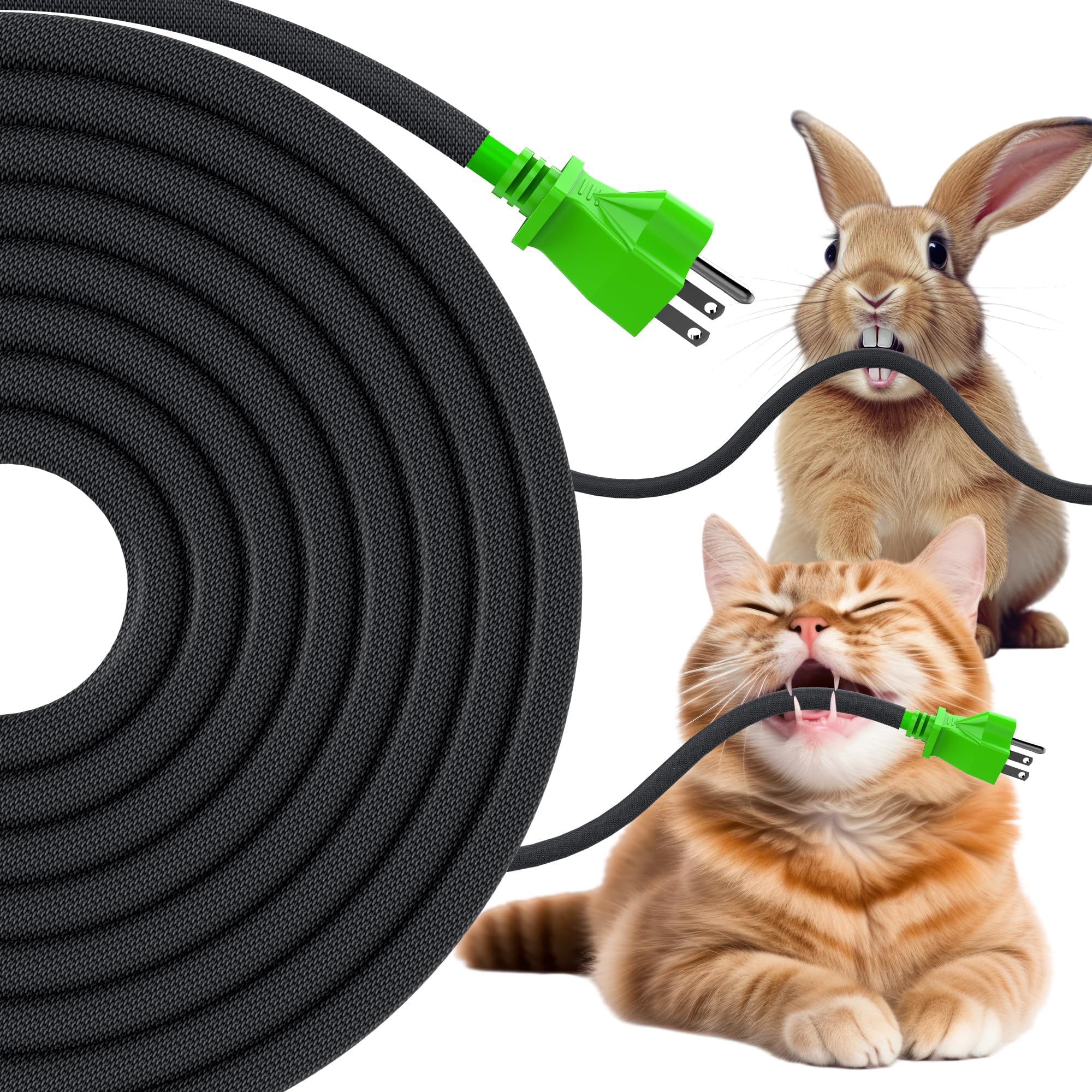 3 Mètres Manchon de Cache Câble, 10mm Gaines de Câbles, Empêche Les ...