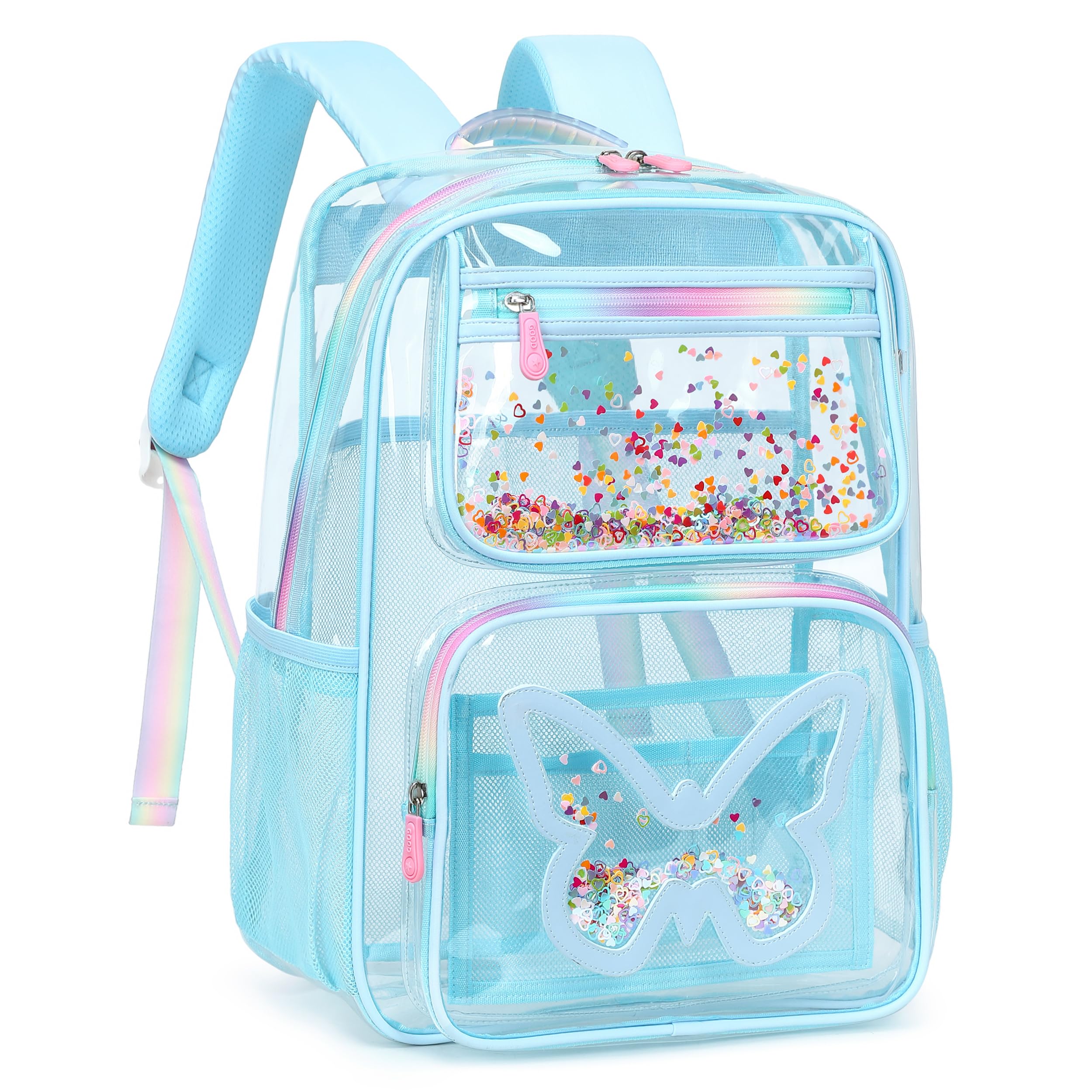 White Clear Backpacks Walmart Shopping Heavy Duty Transparent Backpack