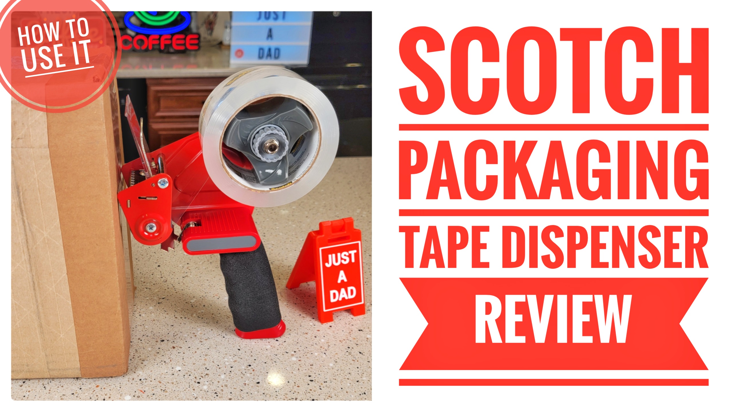 Watch Scotch Packaging Tape Dispenser Review & How To Use It on Amazon Live