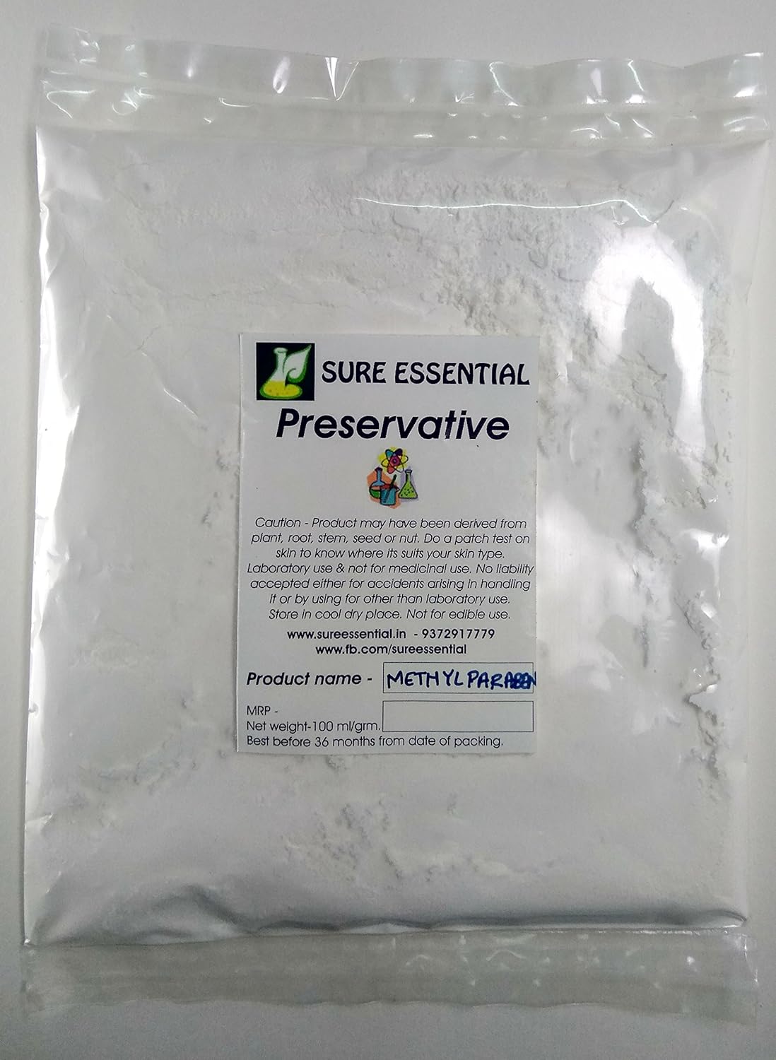 Buy SureEssential Methylparaben Sodium - Water Soluble Cosmetic ...