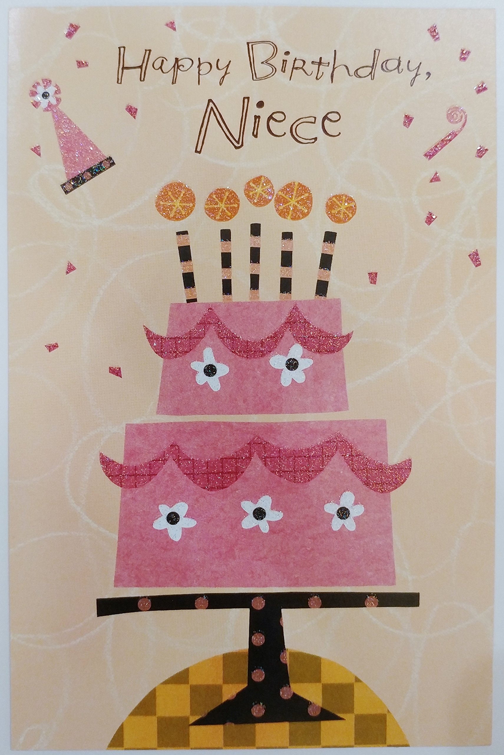 Amazon.com : Happy Birthday NIECE Greeting Card"Thought of in a warm ...