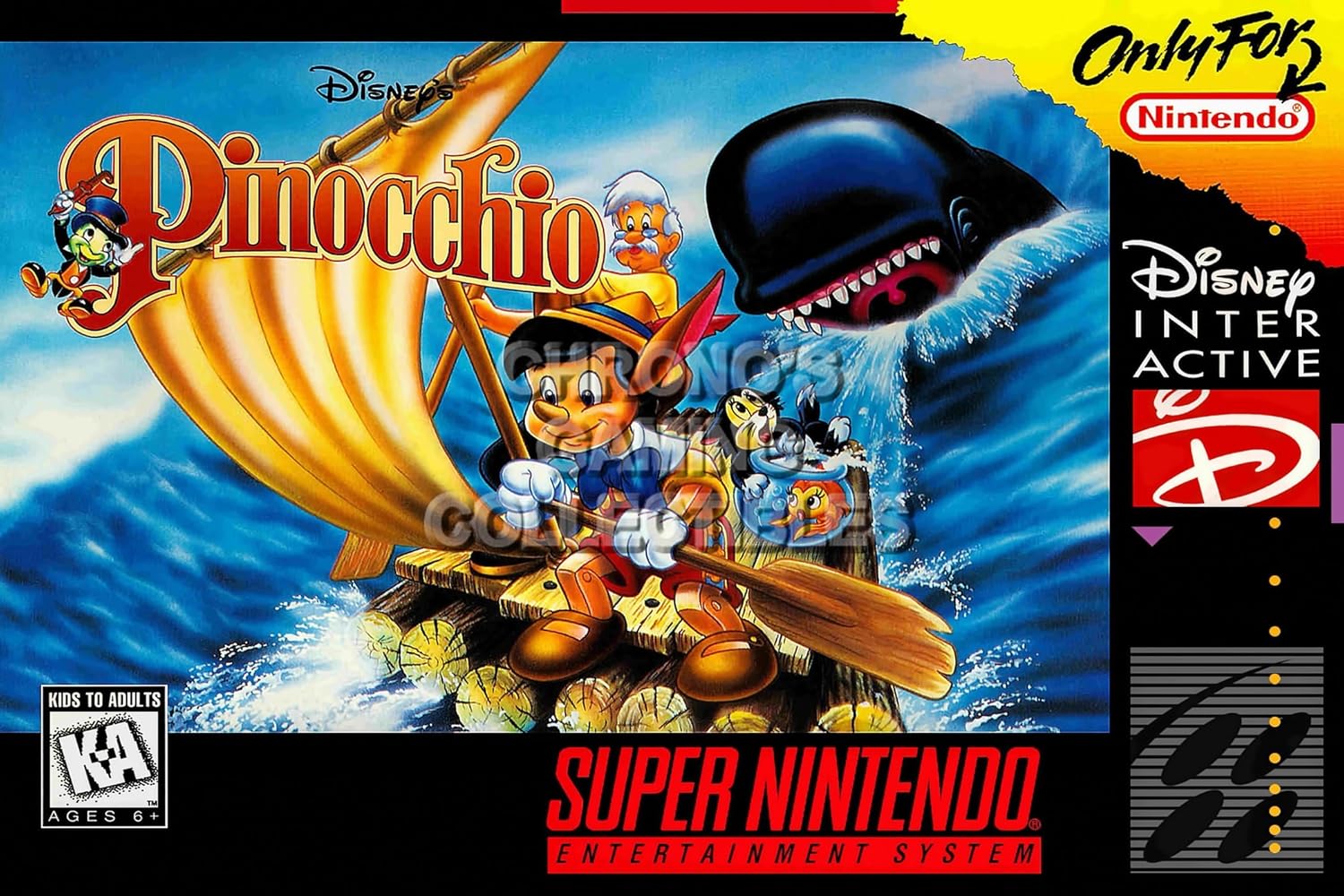 Amazon.com: CGC Huge Poster - Disney's Pinocchio BOX ART Nintendo Super ...