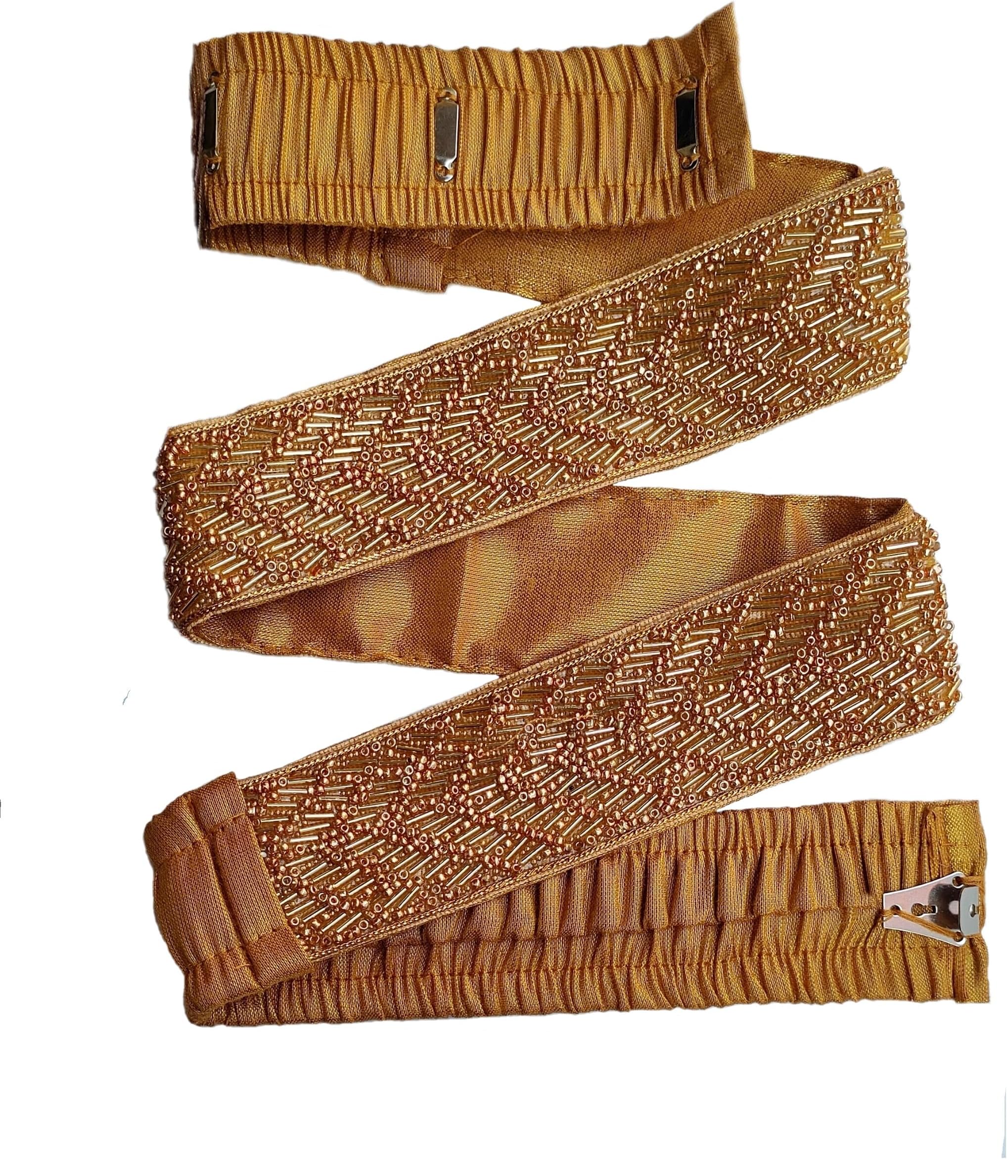 saree waist hip belt kamarband pan gold : Amazon.in: Clothing & Accessories