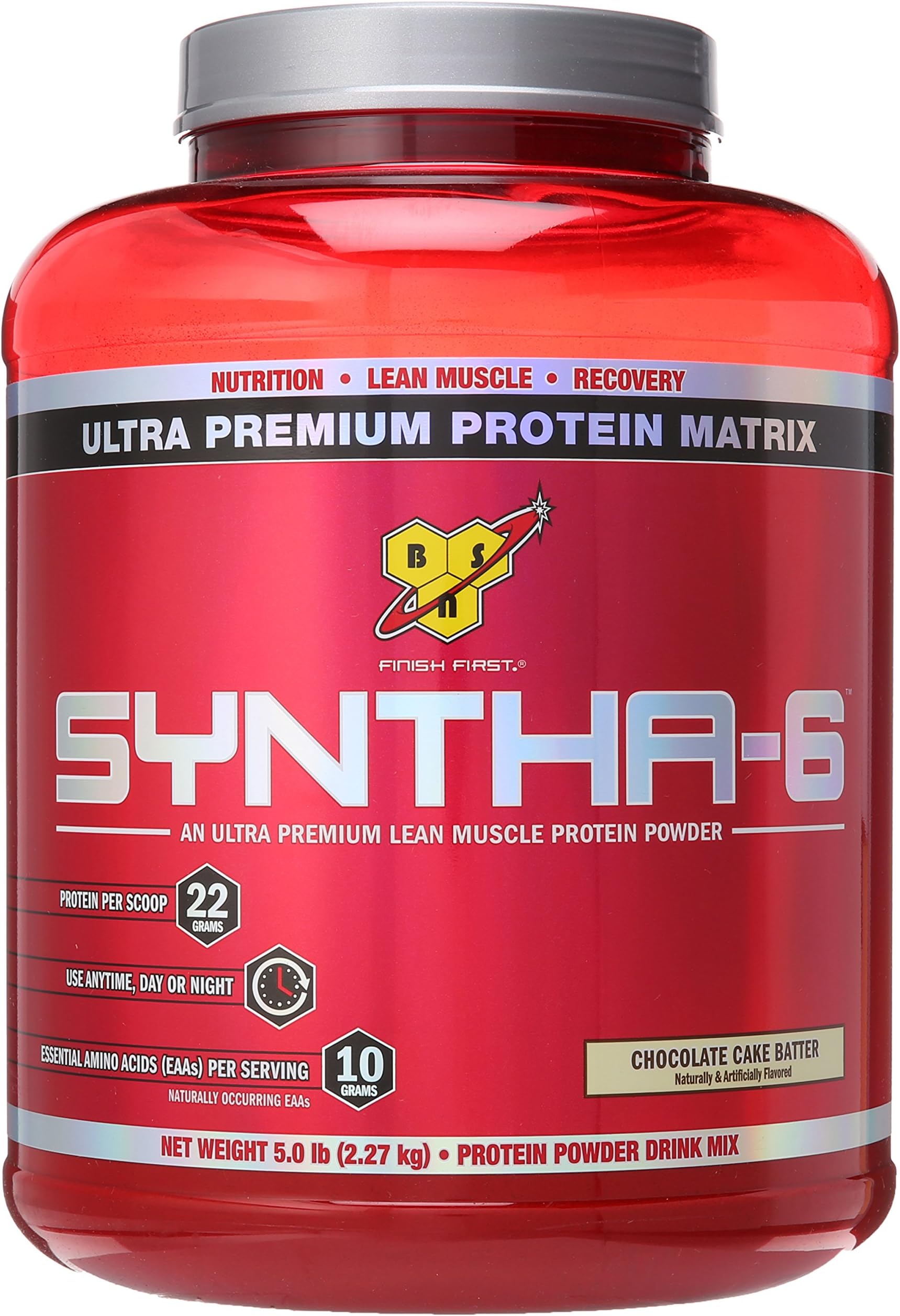 Amazon.com: BSN Syntha-6 Protein Powder, Chocolate Cake Batter, 5 Pound ...