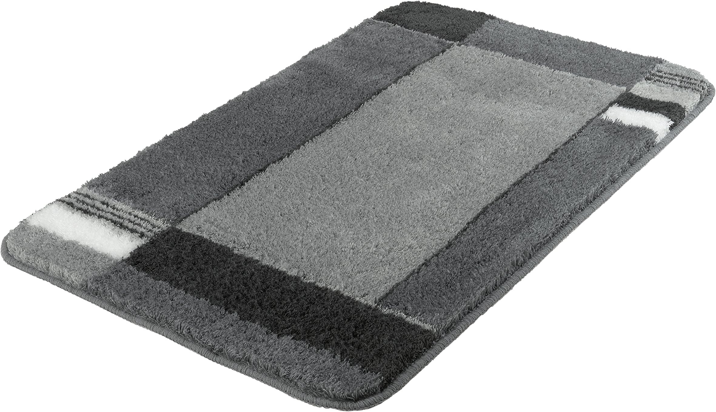 S&S-Shop Badematte Set | Grau | Kiel | mit Ausschnitt | 2 teilig ...