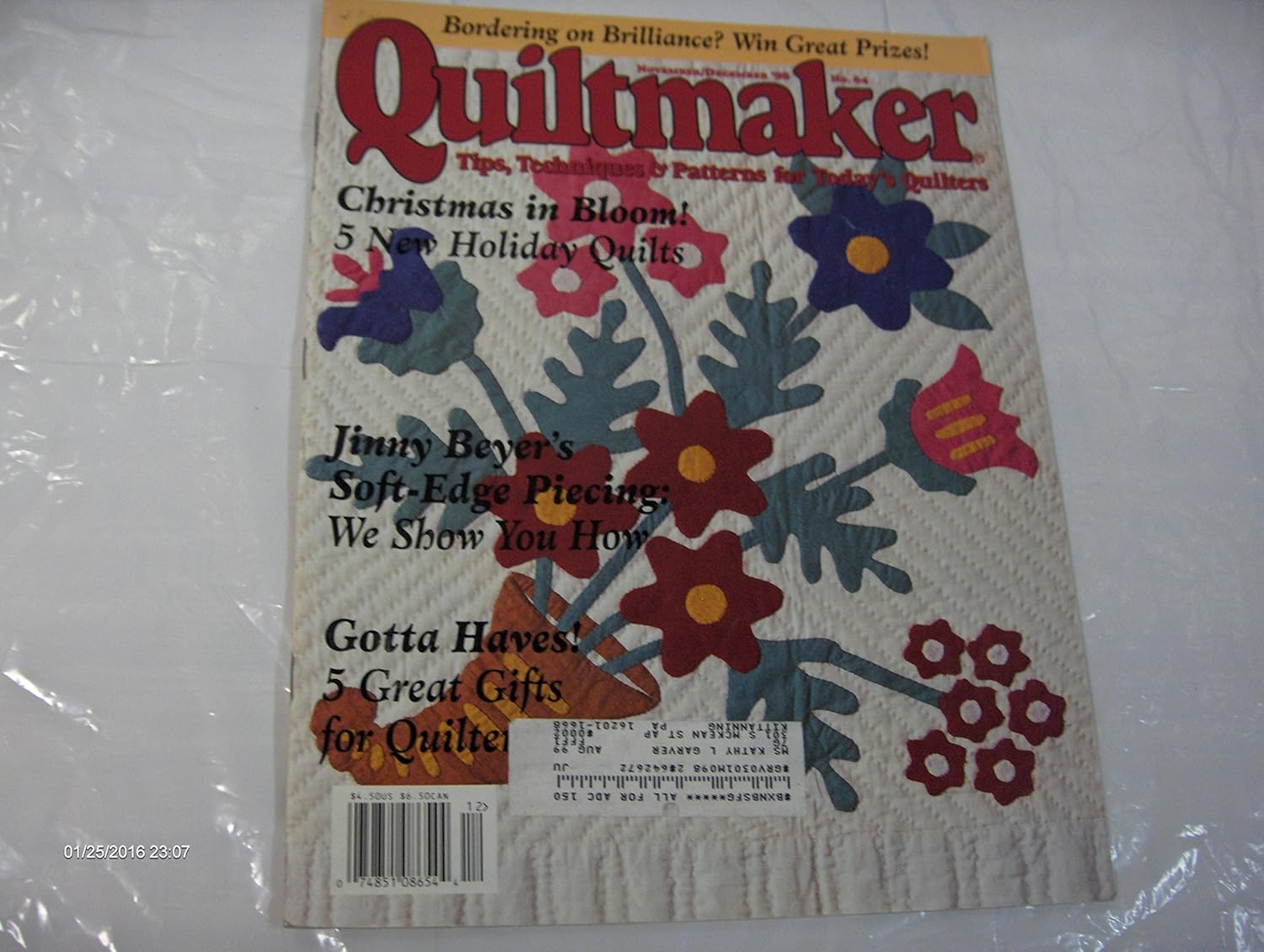 Quiltmaker Magazine November/December 1998 Vol. 17, No. 6: Leman ...