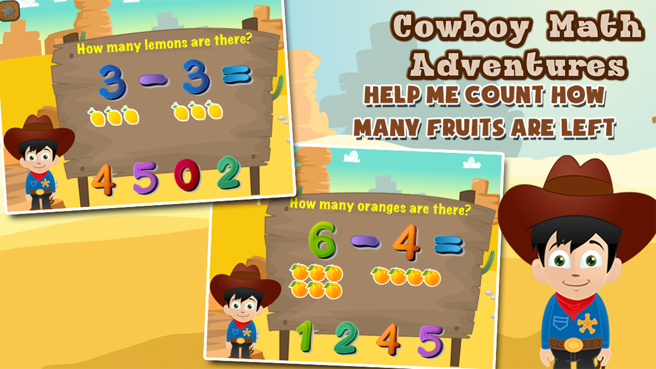 Cowboy Math Adventure Games for Kids - App on Amazon Appstore