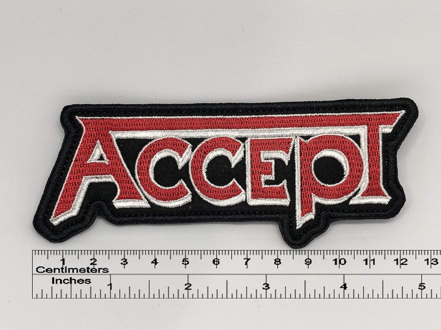 Amazon.com: Accept Band Patch 12,5cm x 5cm / 4,92" x 2" (Iron-On ...