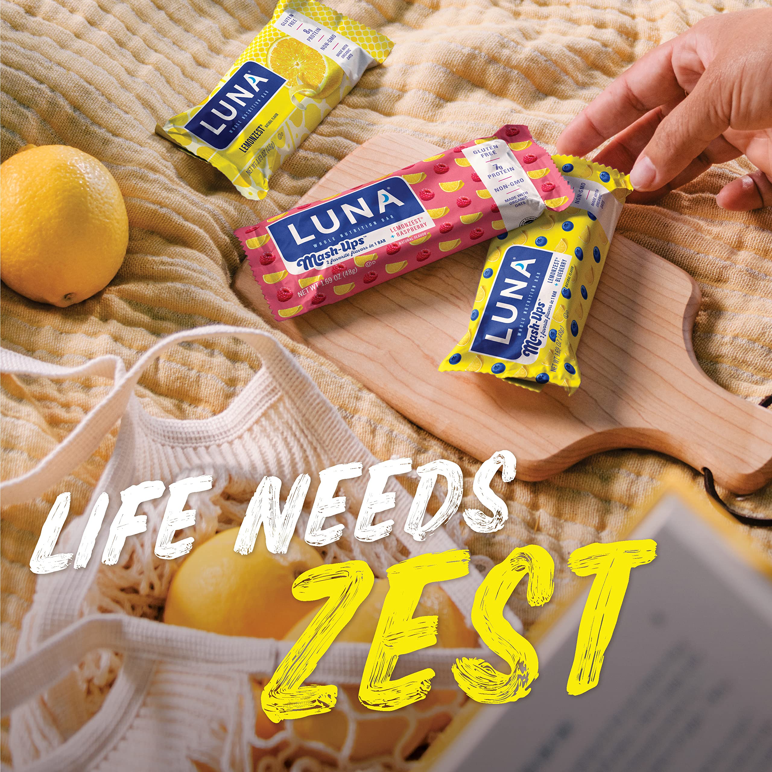 Snapklik.com : LUNA Mash-Ups - LemonZest + Blueberry Flavor - Gluten ...