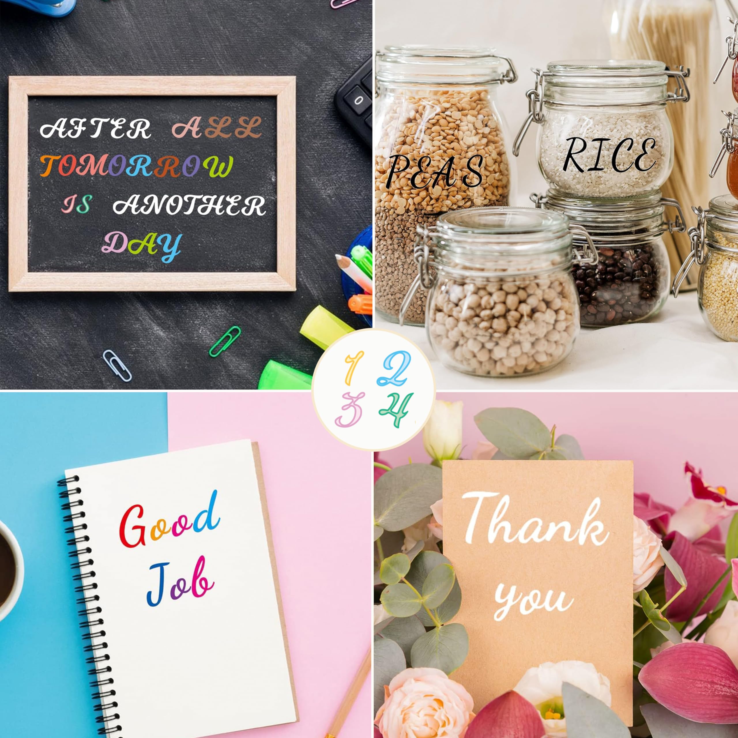 Snapklik.com : 2106 PCS 26-Sheet 1 Inch Graduation Letter Stickers ...
