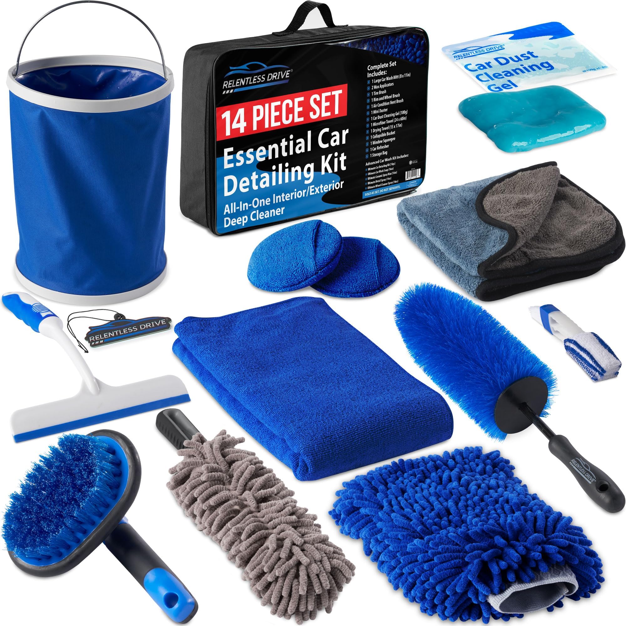 Amazon.com: AUTODECO 22Pcs Car Wash Cleaning Tools Kit Car Detailing ...