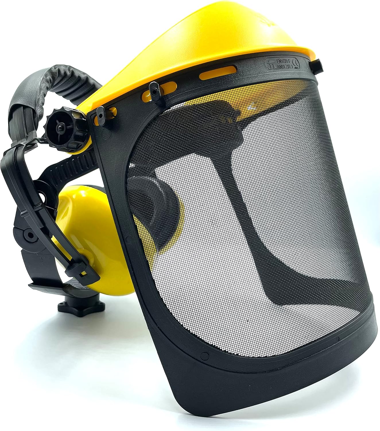 ArkRam Careta Desbrozadora Motosierra con Auriculares Visor Visera ...