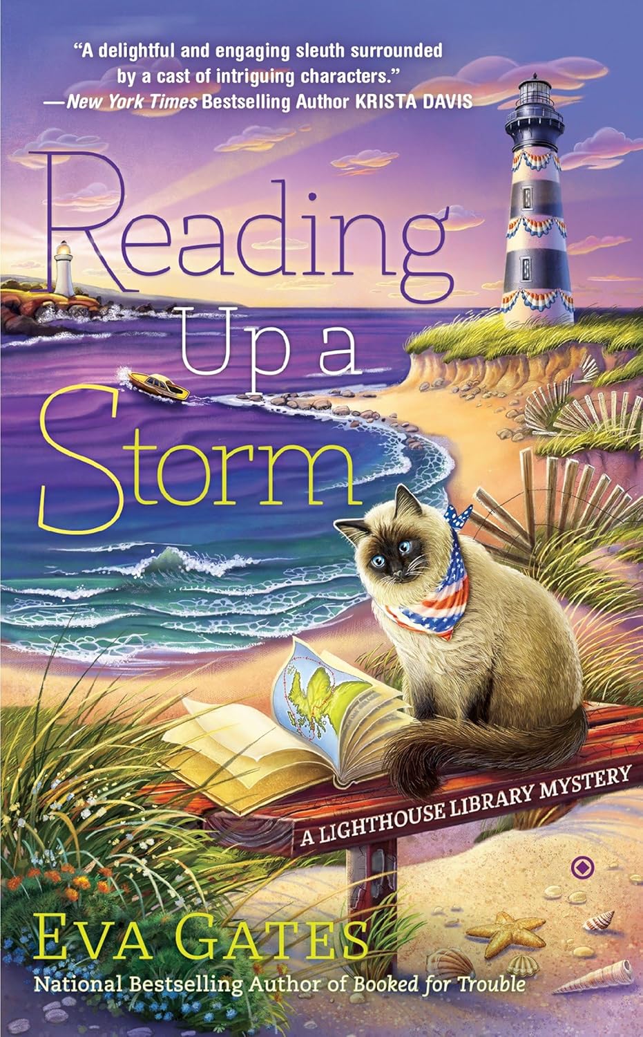 Reading Up a Storm (A Lighthouse Library Mystery): Gates, Eva ...