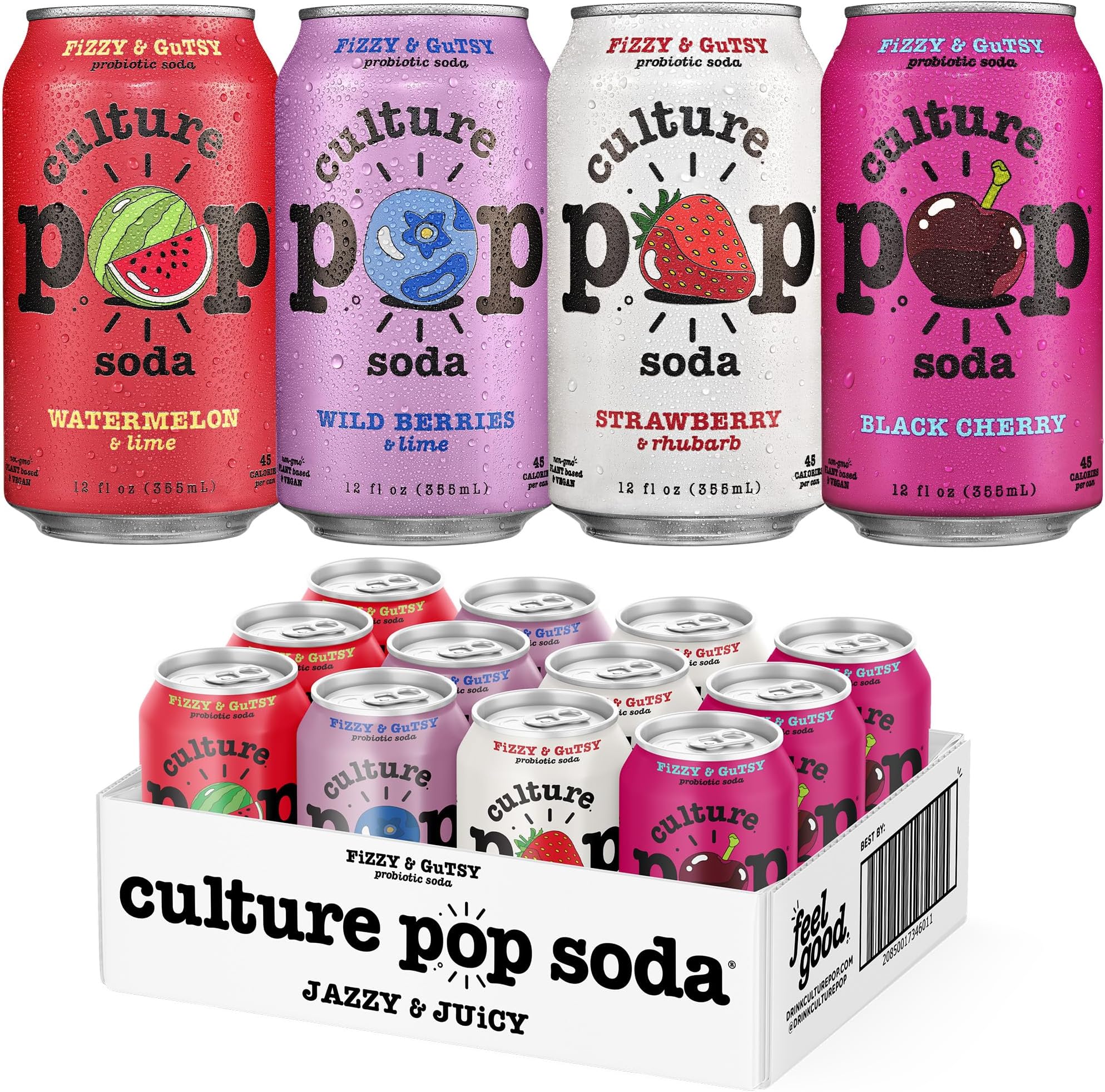 Amazon.com : POPPI Sparkling Prebiotic Doc Pop Soda w/ Gut Health ...