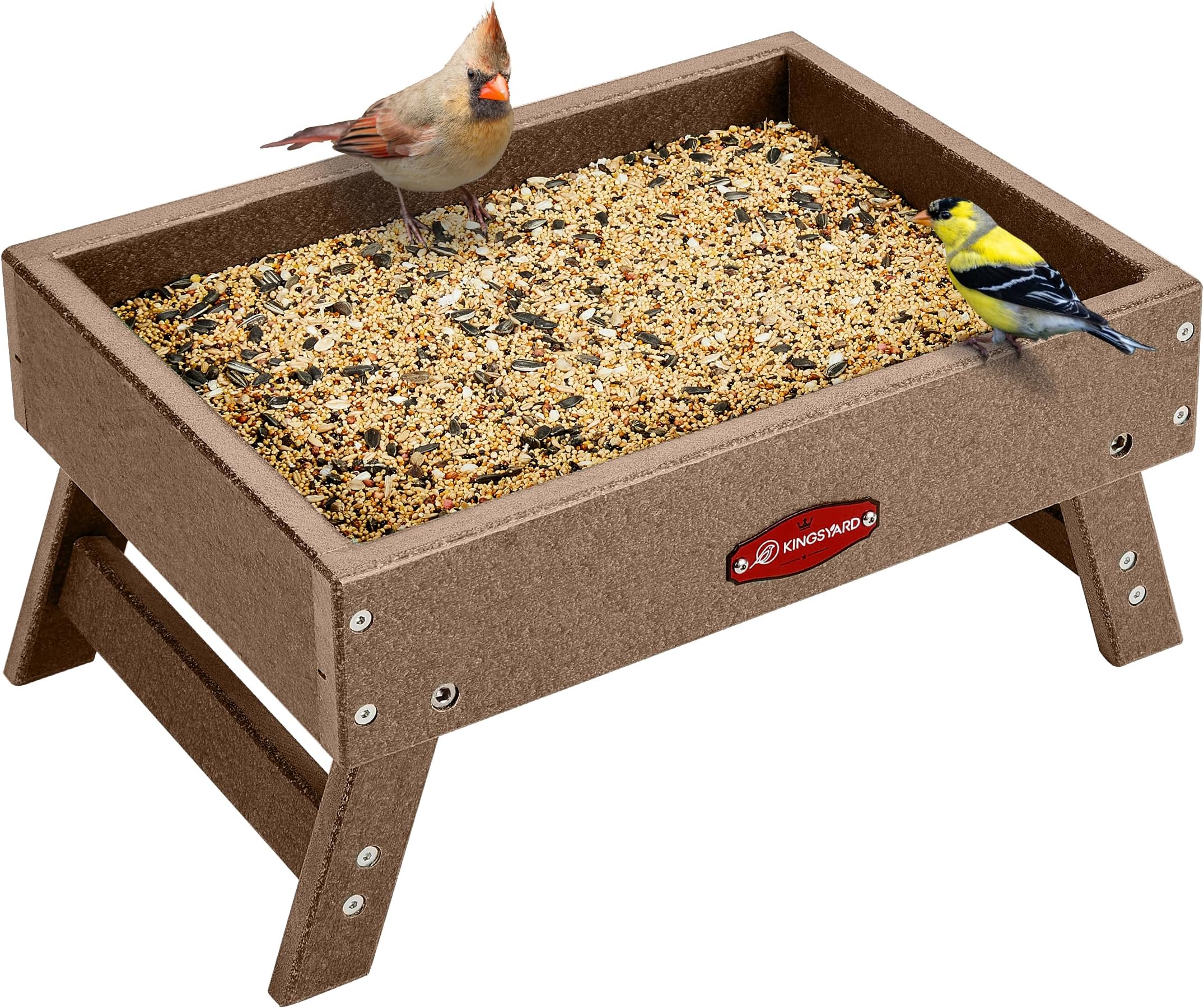 Amazon.com : Kingsyard Platform Bird Feeder, Recycled Plastic ...