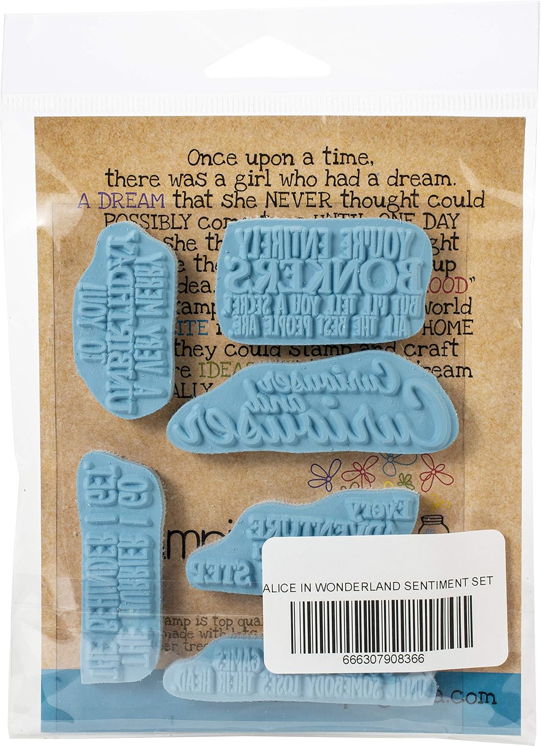STAMPING BELLA Stamp Sent, Alice in Wonderland Sentiments, One Size ...