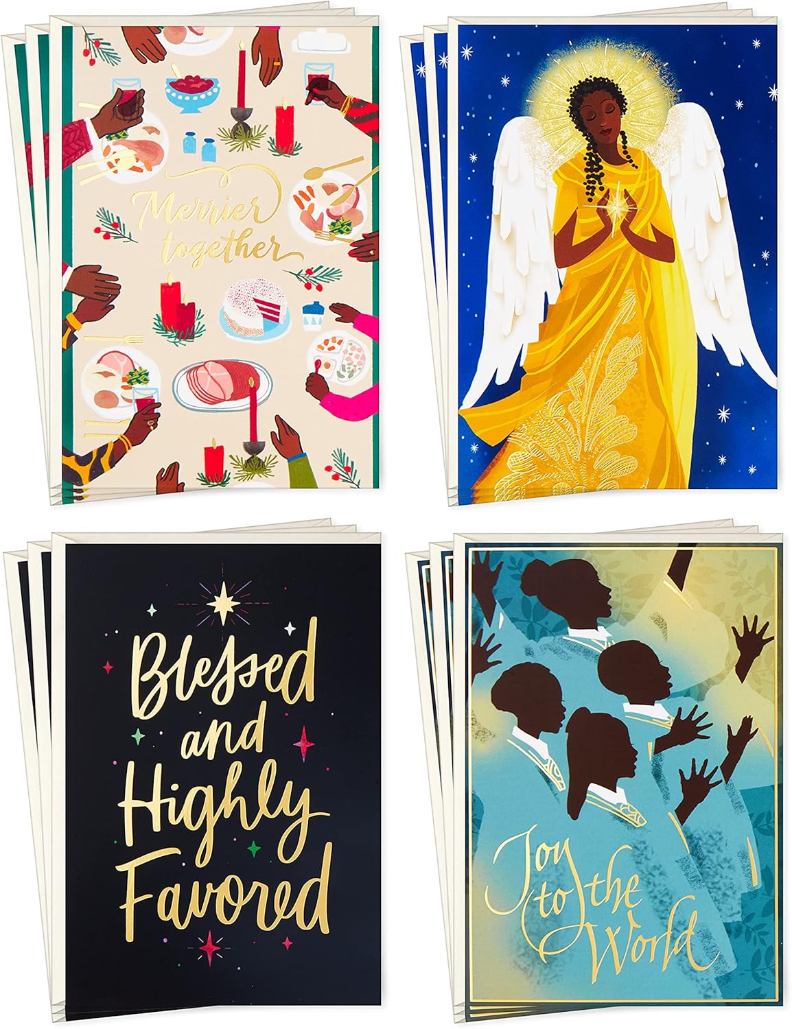 Amazon.com: Hallmark Mahogany Religious Boxed Christmas Cards ...