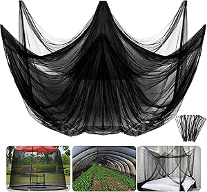 Amazon.com : 2 Packs Insect Bird Barrier Garden Mesh Netting- 16.4 x 5.6 Ft Mosquito Netting for ...