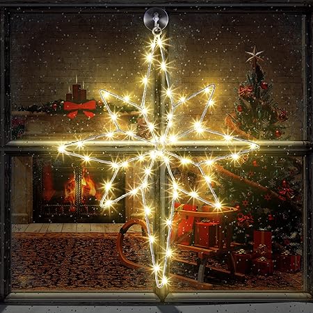 Amazon.com : LED Star Lights Christmas Outdoor Christmas LED Star ...