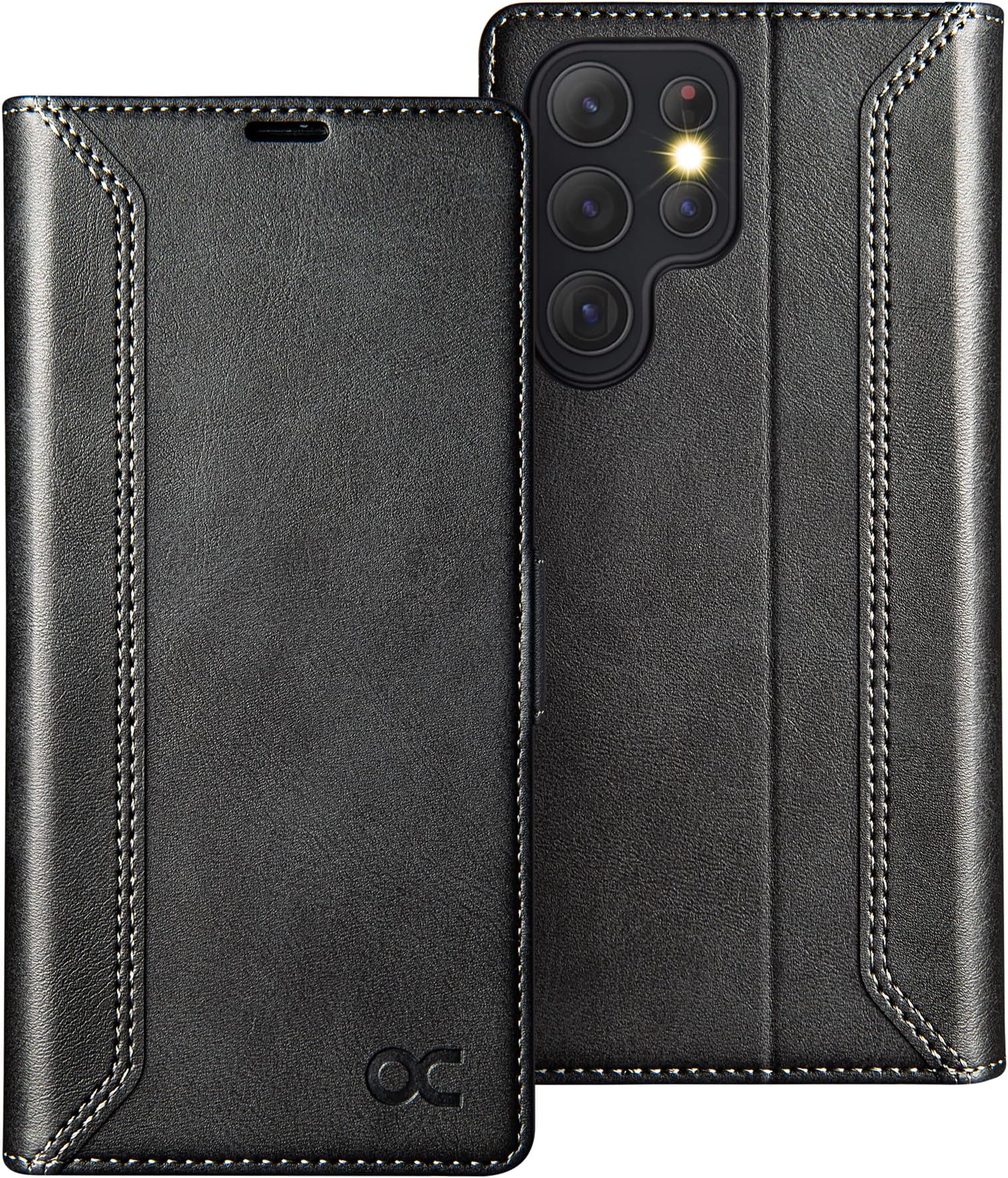 OCASE for Samsung Galaxy S22 Ultra Case,PU Leather Flip S22 Ultra ...
