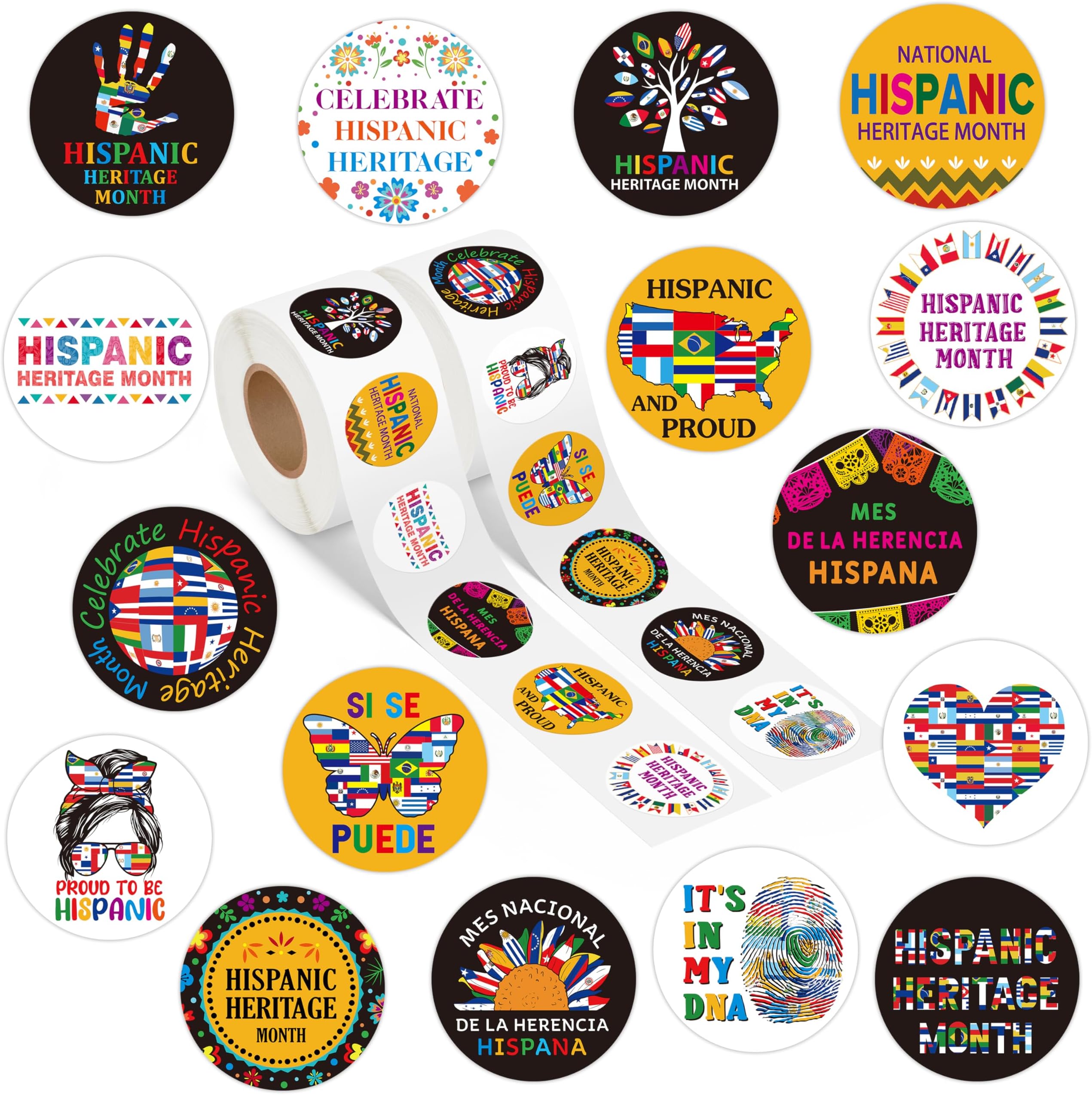 Amazon.com - National Hispanic Heritage Month Latin Countries Flags ...