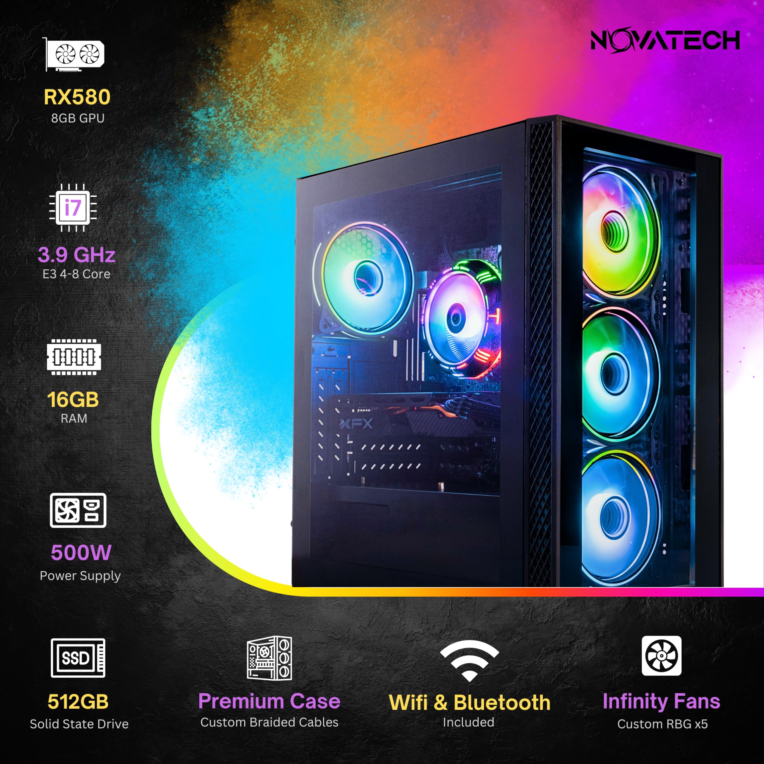 NOVATECH Phantom - Gaming...B0CLMBD56D | Encarguelo.com.ec