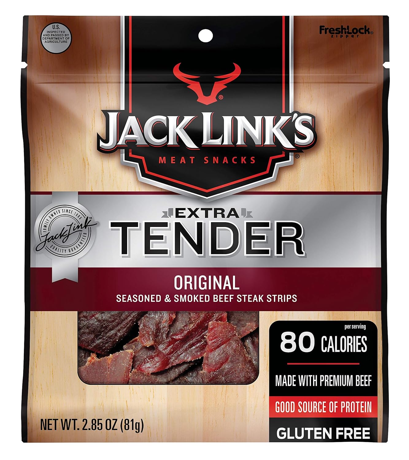 Amazon.com : Jack Link's Extra Tender Beef Jerky Steak Strips, Original ...