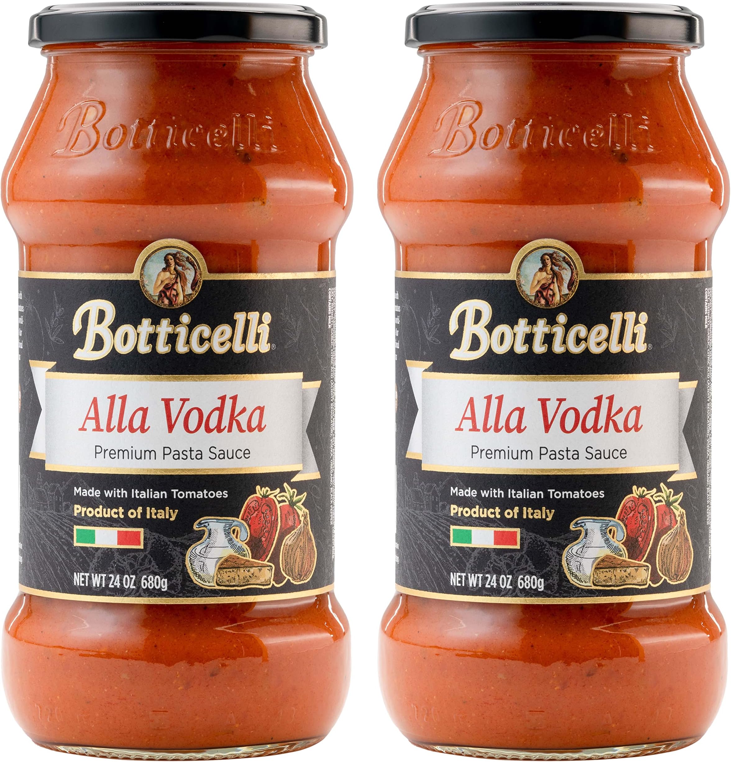 Amazon.com : Botticelli Pasta Sauce | 2-Pack | 24 oz each (Alla Vodka ...