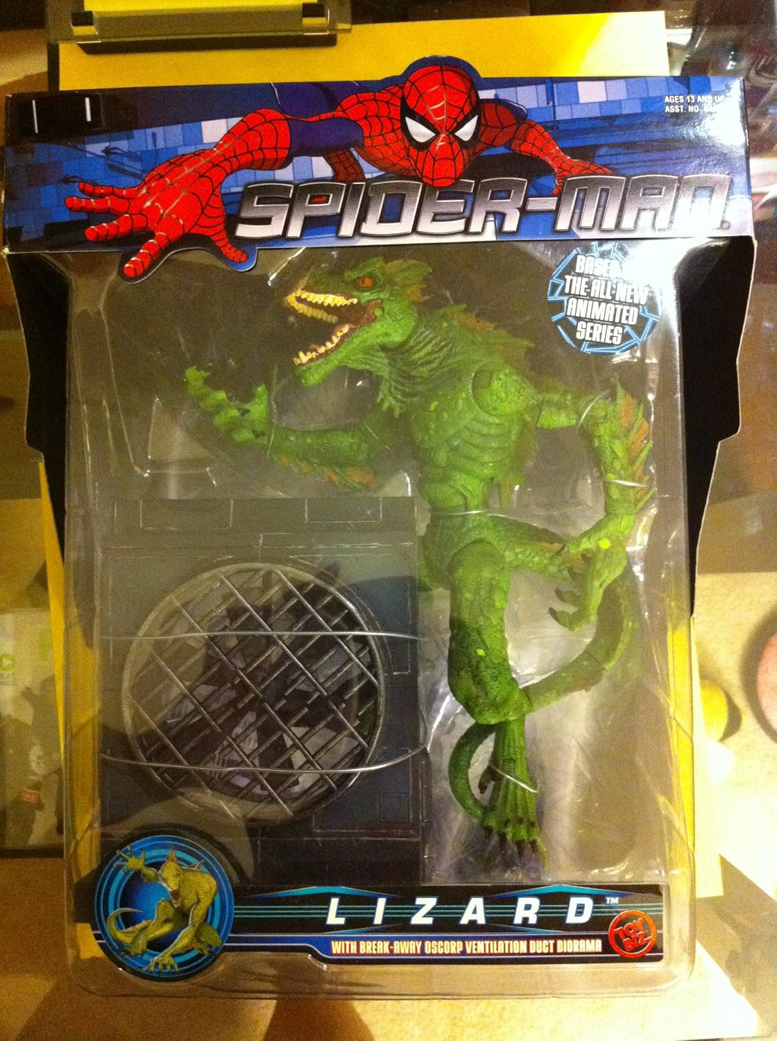 Amazon.co.jp: Spiderman Lizard w/breakawy oscorp ventilation duct ...