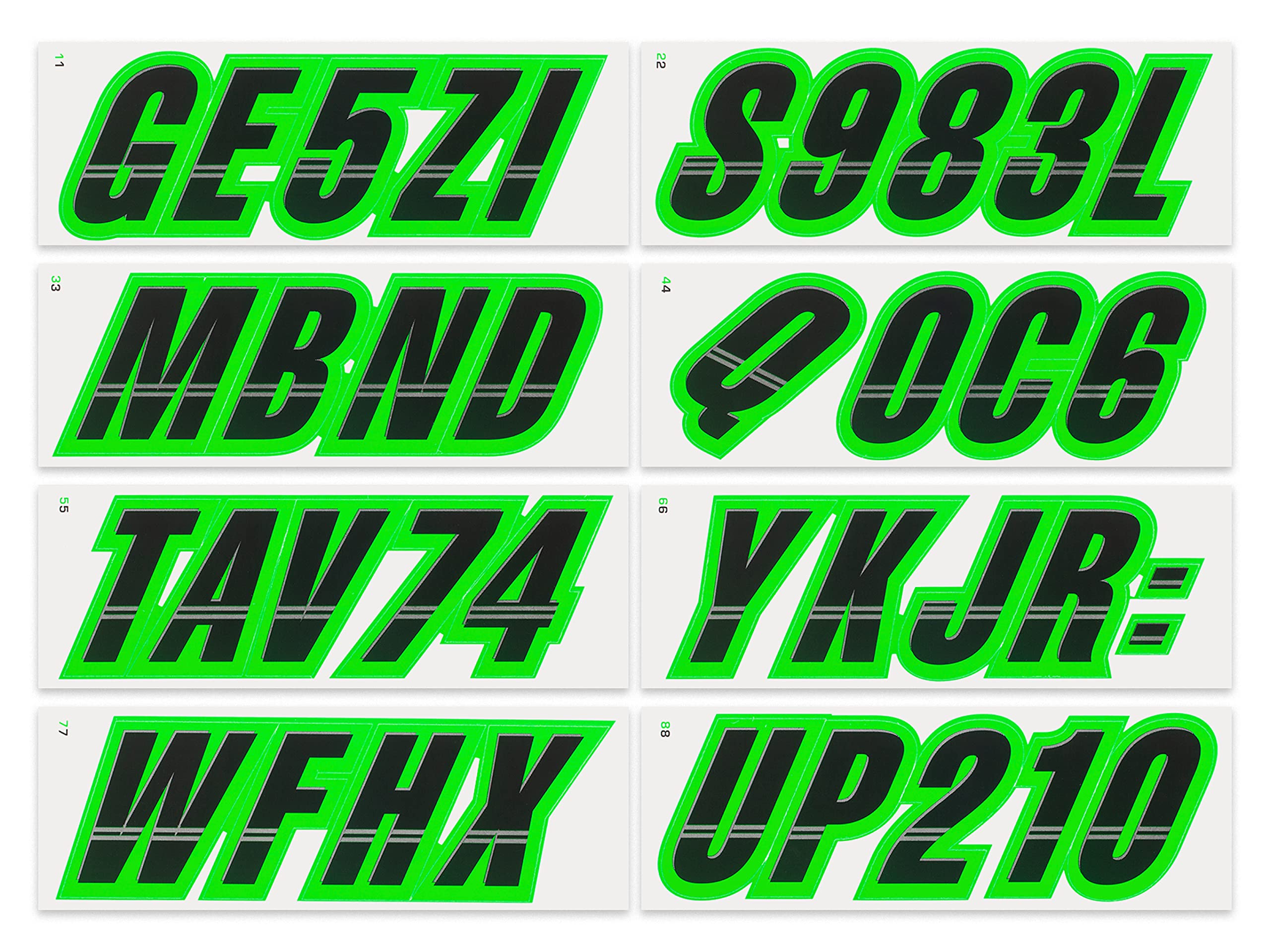 Snapklik.com : STIFFIE Techtron Black/Electric Green 3" Boat & PWC ...
