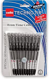 Cello Technotip Ball Pen Set - Pack of 10 (Black) : Amazon.co.uk ...