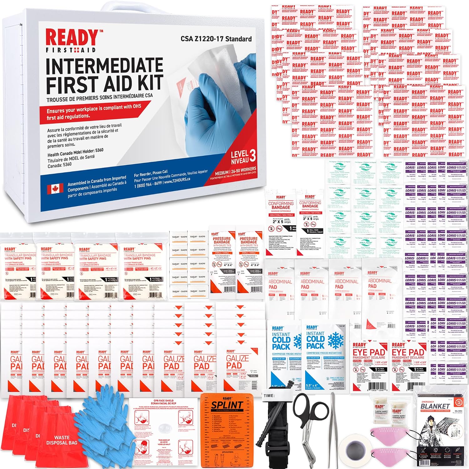 Ready First Aid - CSA Type 3 Intermdiate First Aid Kit - Suitable For ...