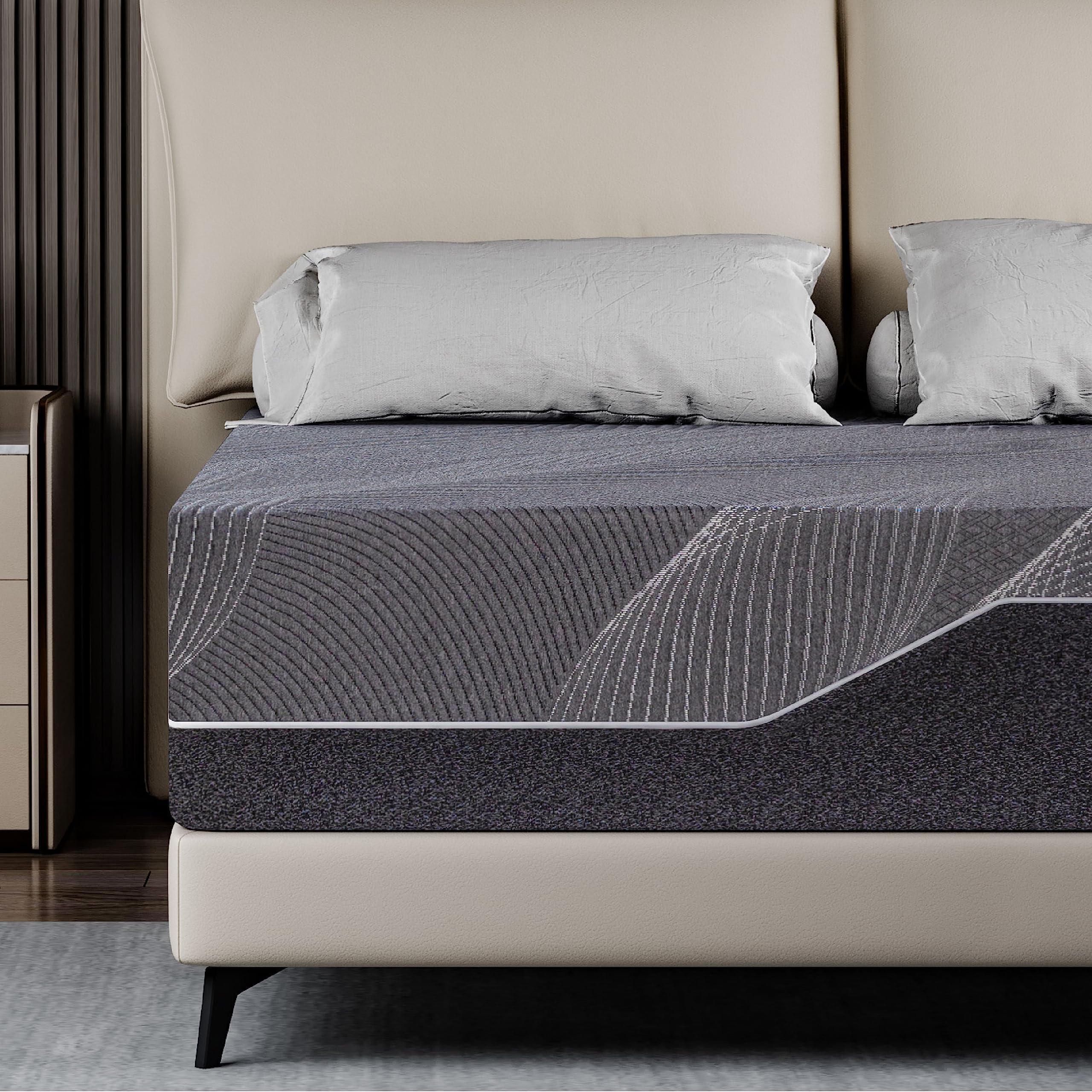 Amazon.com: Swiss Ortho Sleep High Density 13 inch Gel Memory Foam ...
