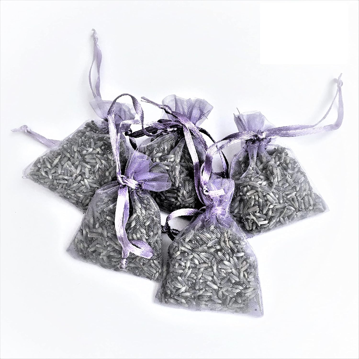 3drom 5 Lilac Organza Bags filled with Natural Organic French Provence ...