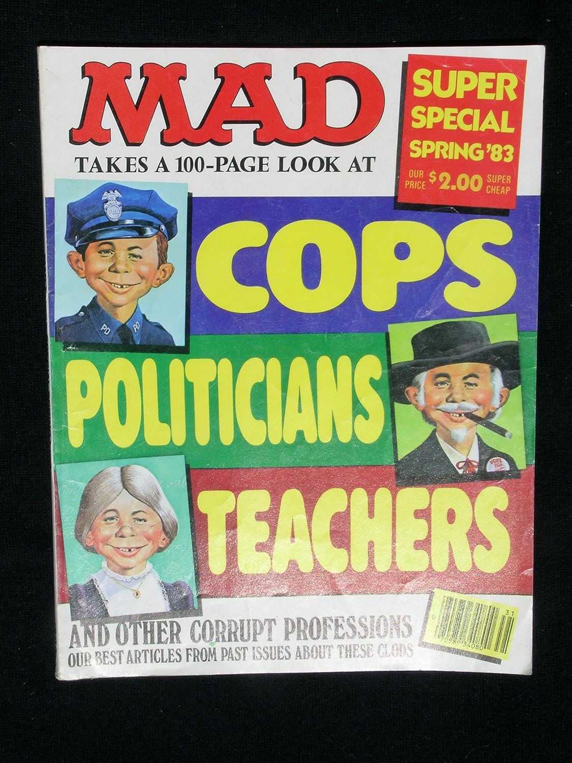 Mad Magazine-Mad takes a look at Cops, Politicians and Teachers (Super ...