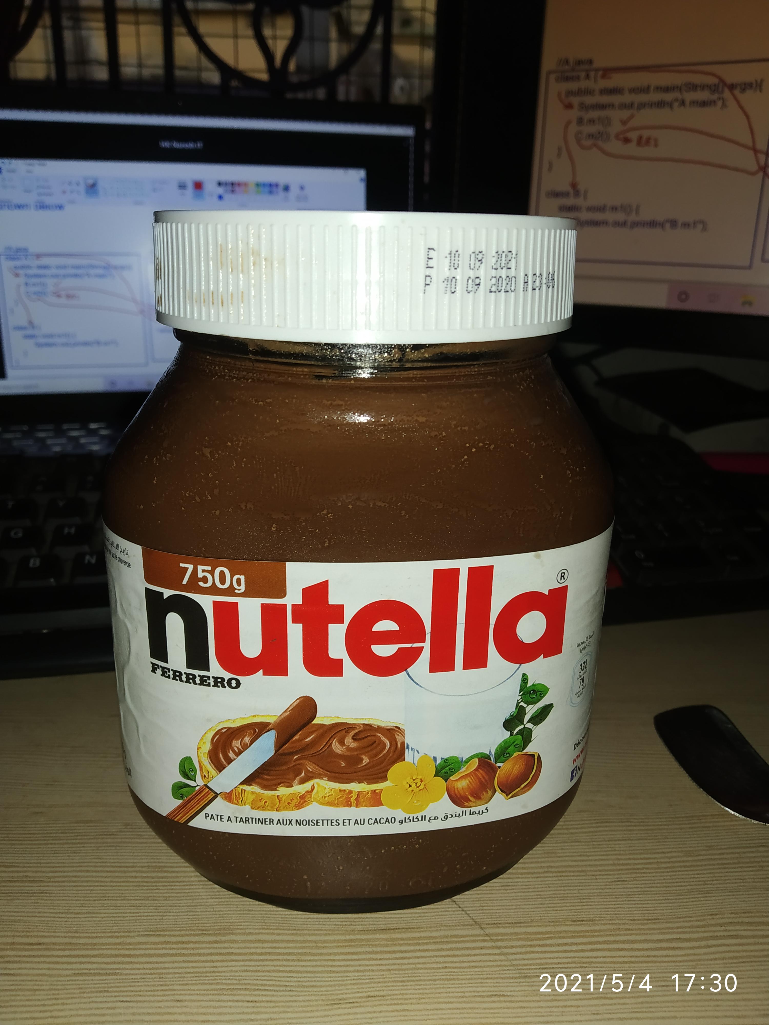 Nutella Ferrero Chocolate Spread Jar, 750 g : Amazon.in: Grocery ...