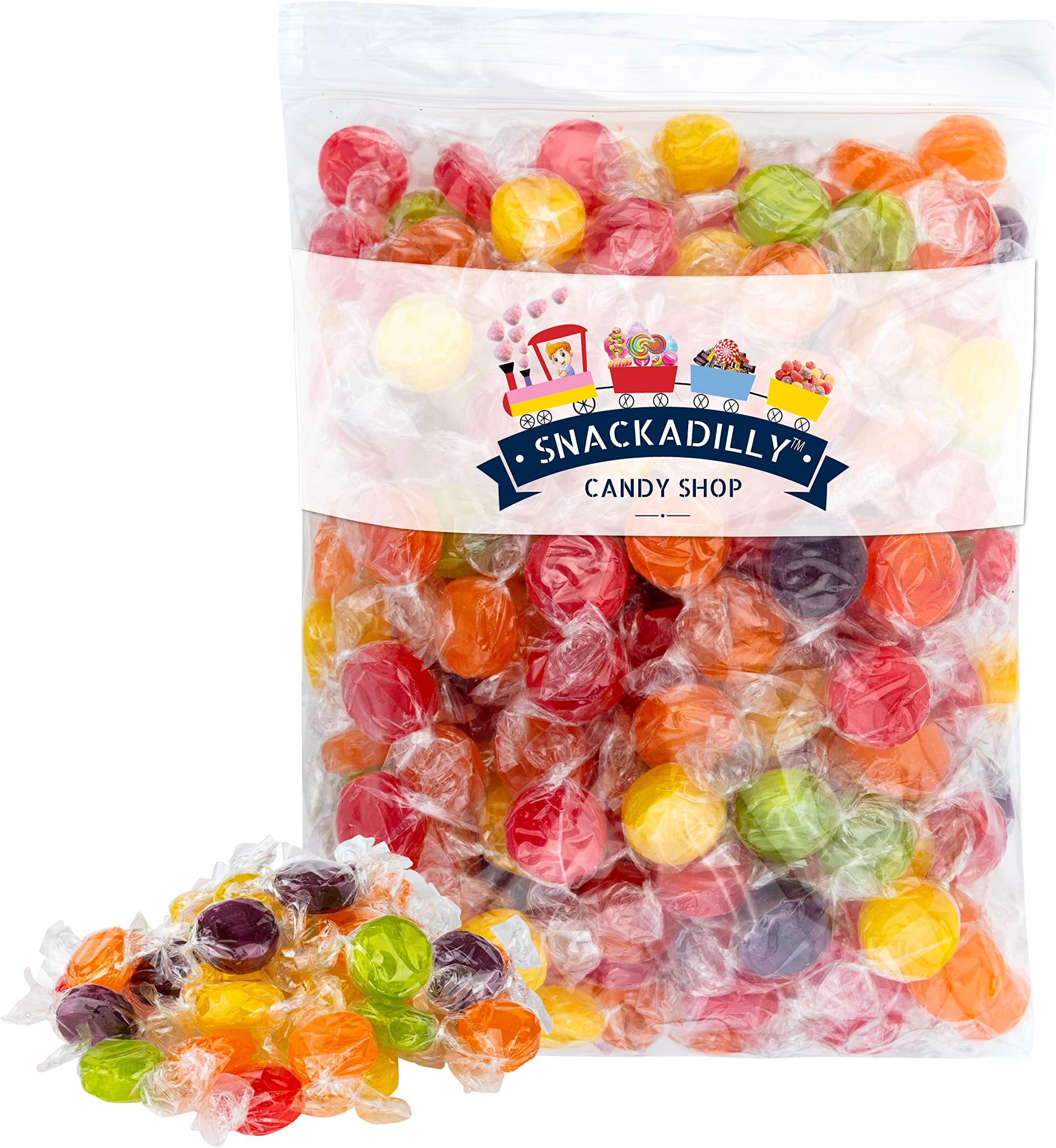 Amazon.com : Hard Candy Buttons Assorted Fruit Flavors - 2Lb Bag Of ...