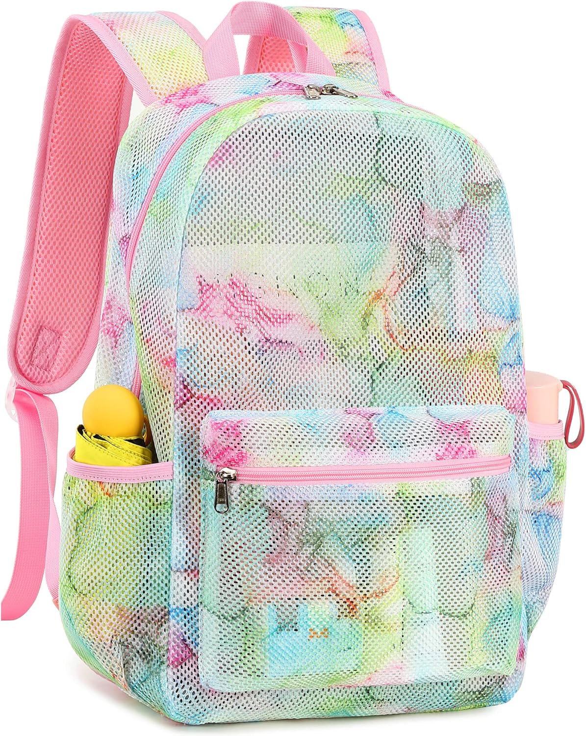 CAMTOP Mesh Backpack for Kids Girls Semi-TransparentSee Through Sturdy ...