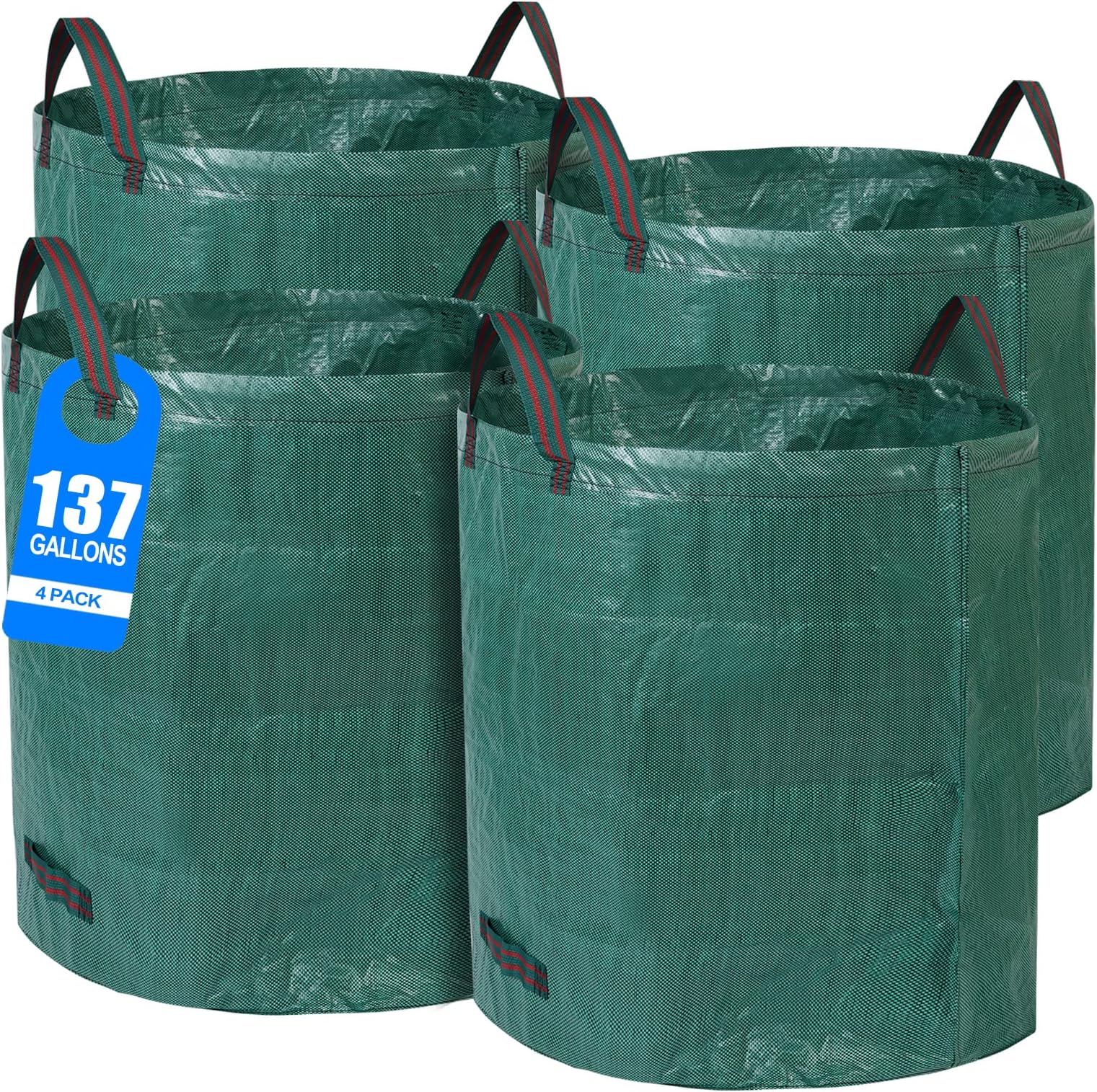Amazon.com : Professional 3-Pack 137 Gallon Lawn Garden Bags (D34, H34 ...