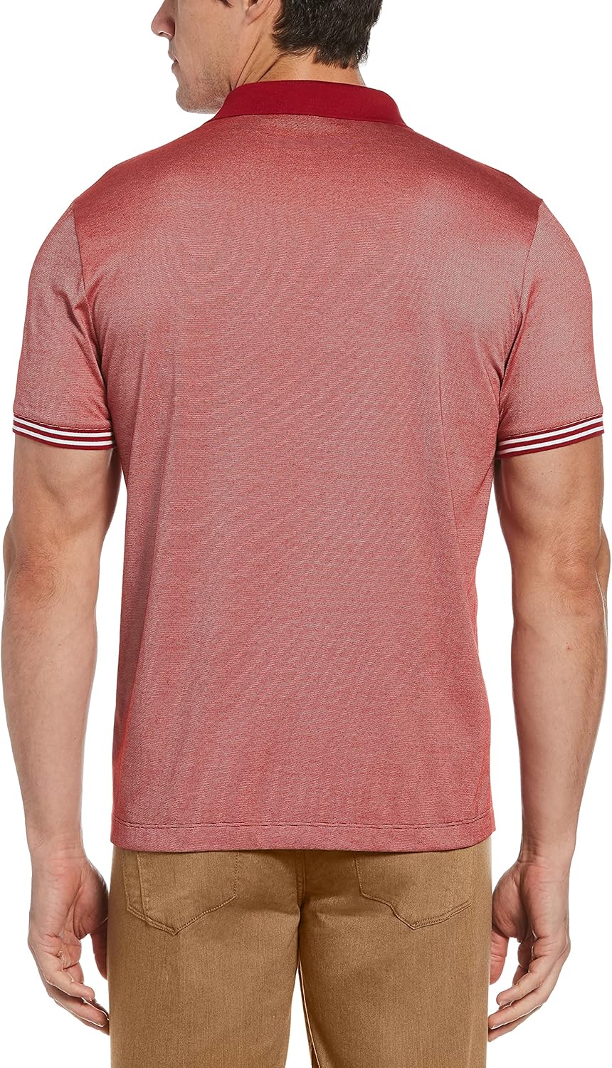 Perry Ellis Men's Icon Polo Shirt with Solid, Breathable, Moisture ...