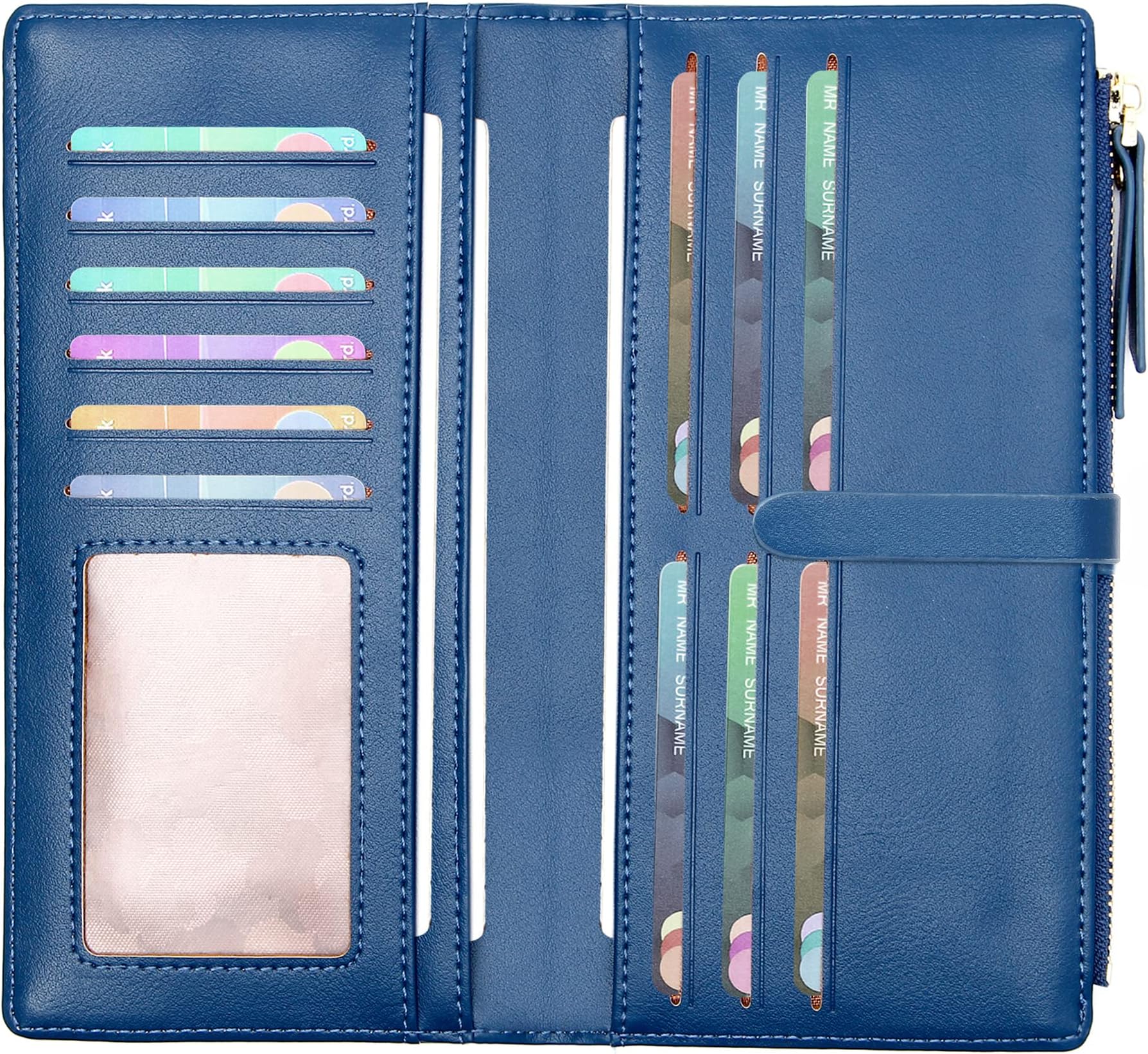 Amazon.com: TOPKULL Ultra Slim Wallet for Women Leather,Thin Womens ...