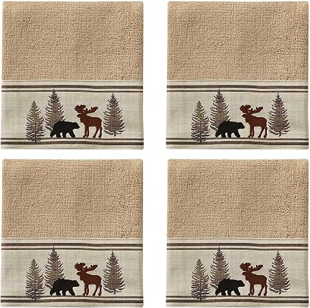 Amazon.com: Park Designs Black Forest Wash Cloth Set of 4 : Home & Kitchen