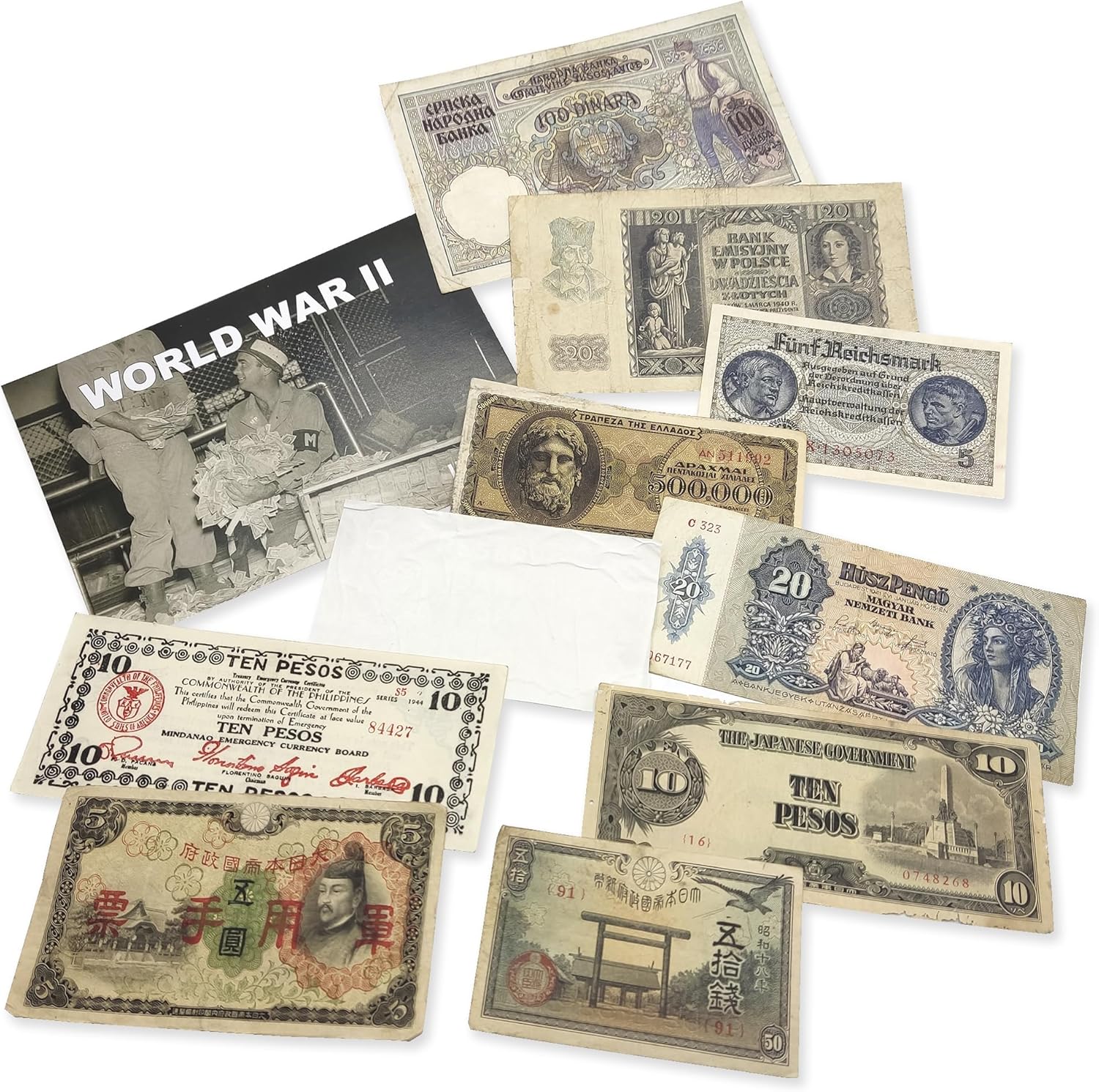 Amazon.com: IMPACTO COLECCIONABLES - WW2 World Currency – Banknotes to ...