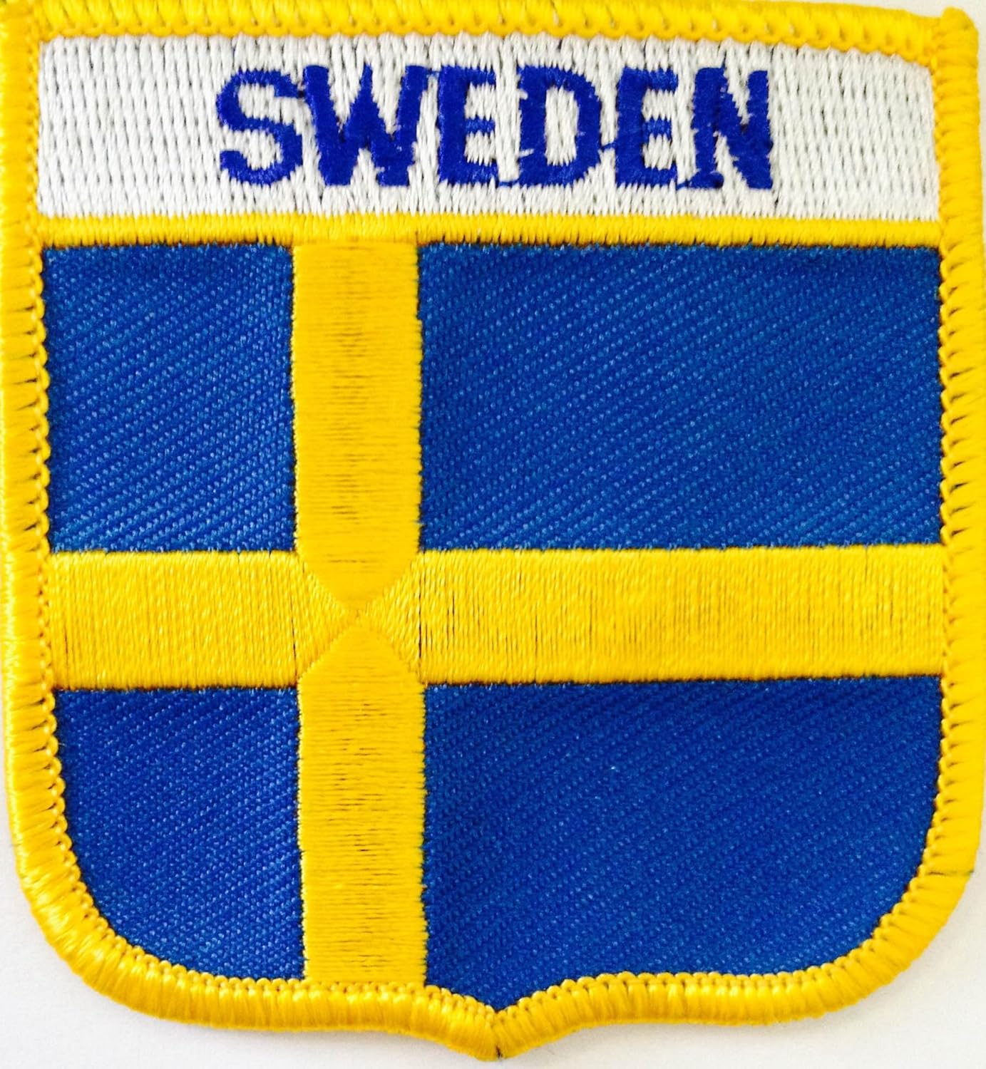 Amazon.com: Swedish Flag Shield (Standard Colors) Embroidery Patch ...