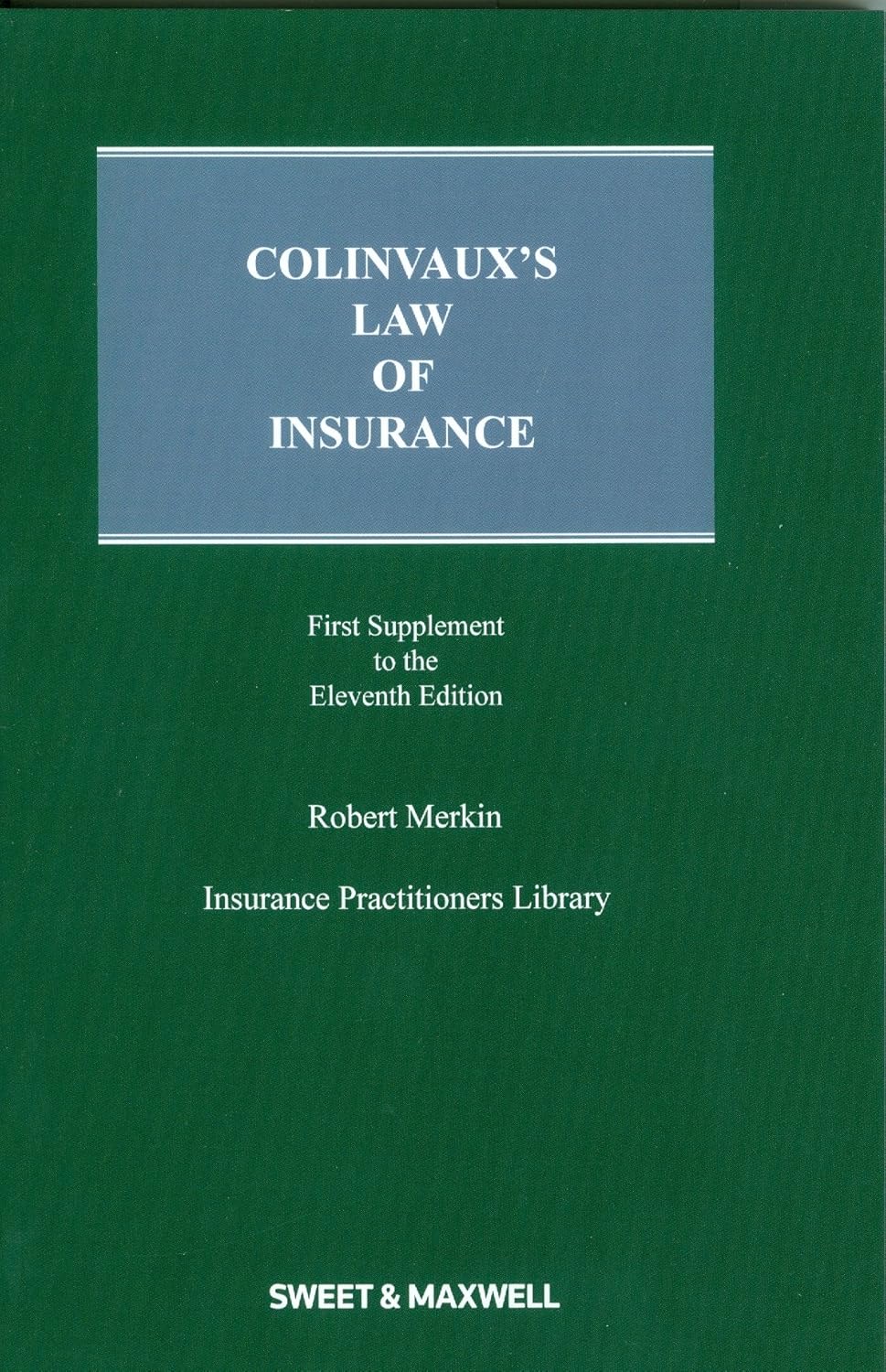 Colinvaux's Law of Insurance (1st Supplement): Amazon.co.uk: Merkin ...