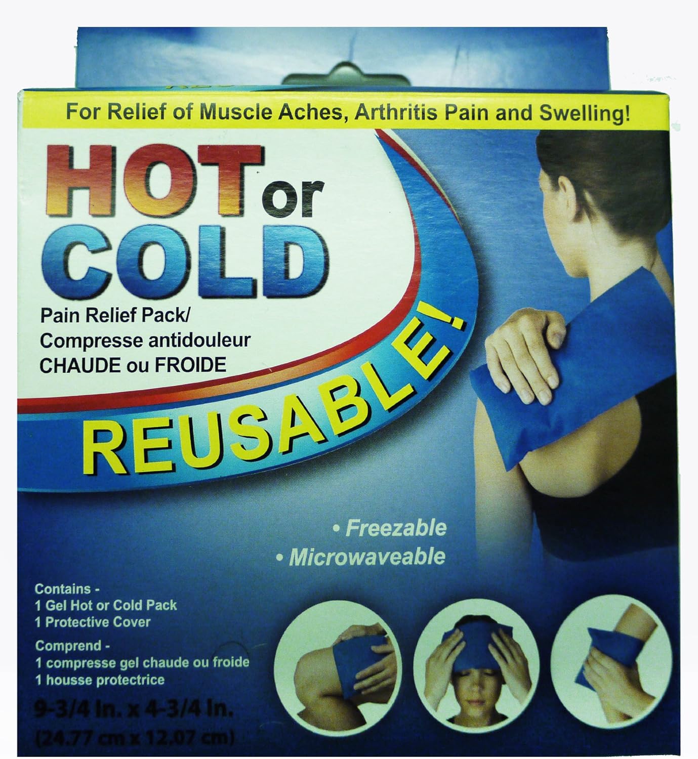 Amazon.com: Reusable HOT or Cold Pain Relief Pack (Freezable and ...